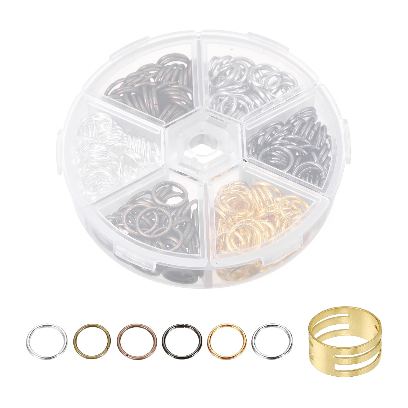 Uxcell 300 Pack 10mm Open Jump Rings O Ring Connectors for DIY Making ...