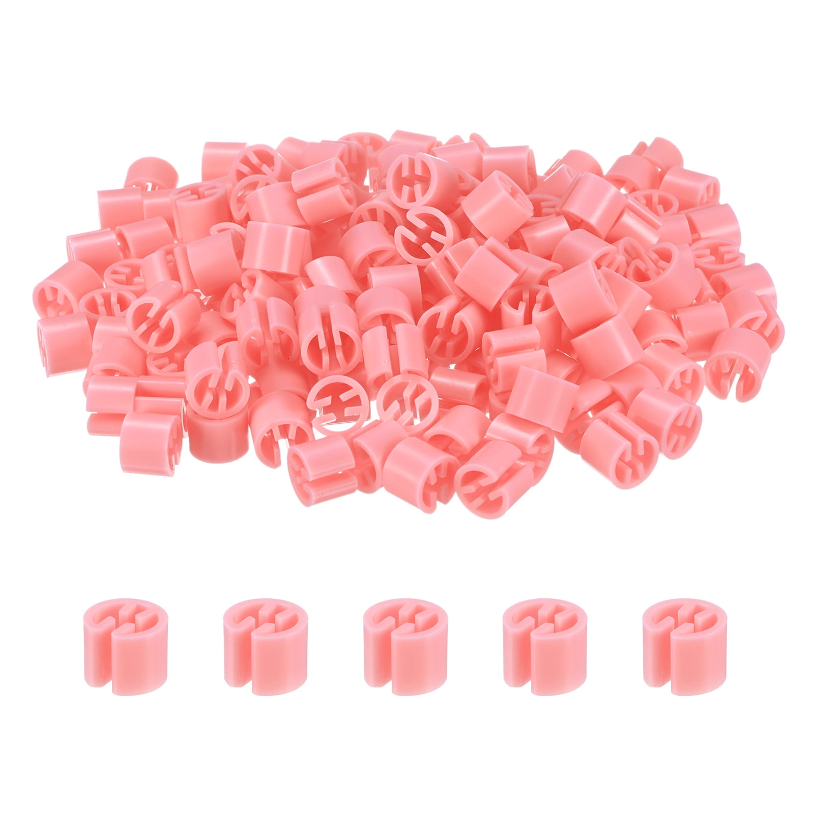 Uxcell 300-Pack Clothes Hanger Markers Blank, Plastic Garment Clips Fit ...