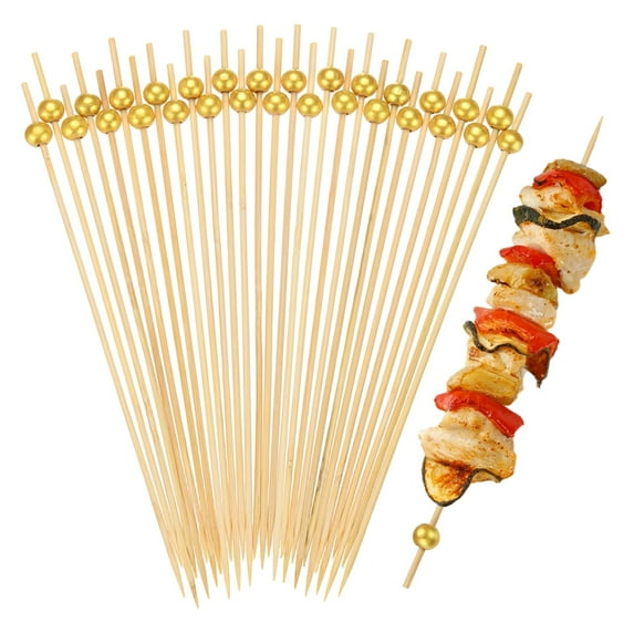 Uxcell 300-Pack Cocktail Picks, 8 Inch Long Bamboo Fancy Toothpicks for ...