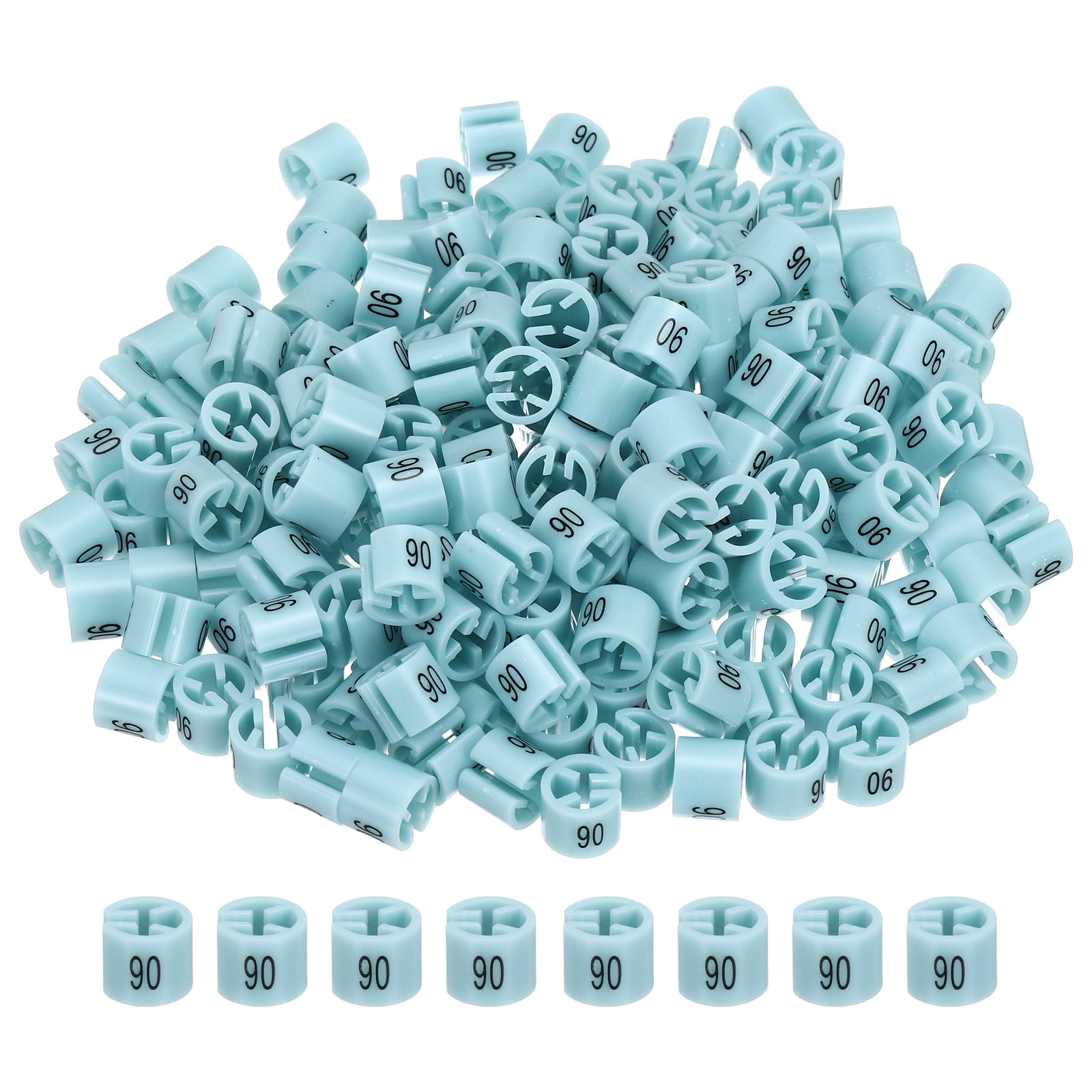 Uxcell 300 Pcs 90 Size Clothes Hanger Marker Plastic Garment Tags Fit ...