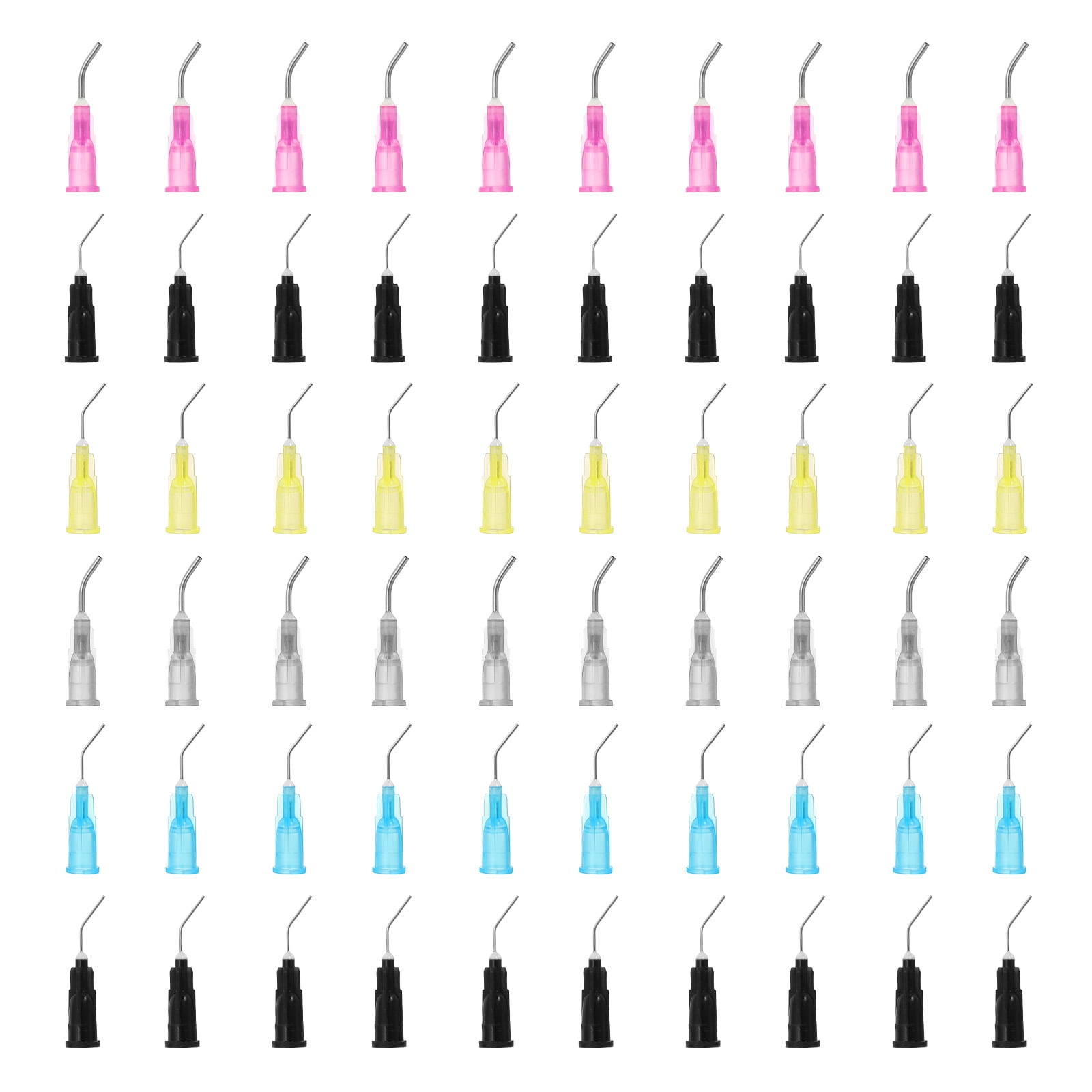 Uxcell 300 Pcs Blunt Tip Dispensing Needles with Lure Lock Bent ...