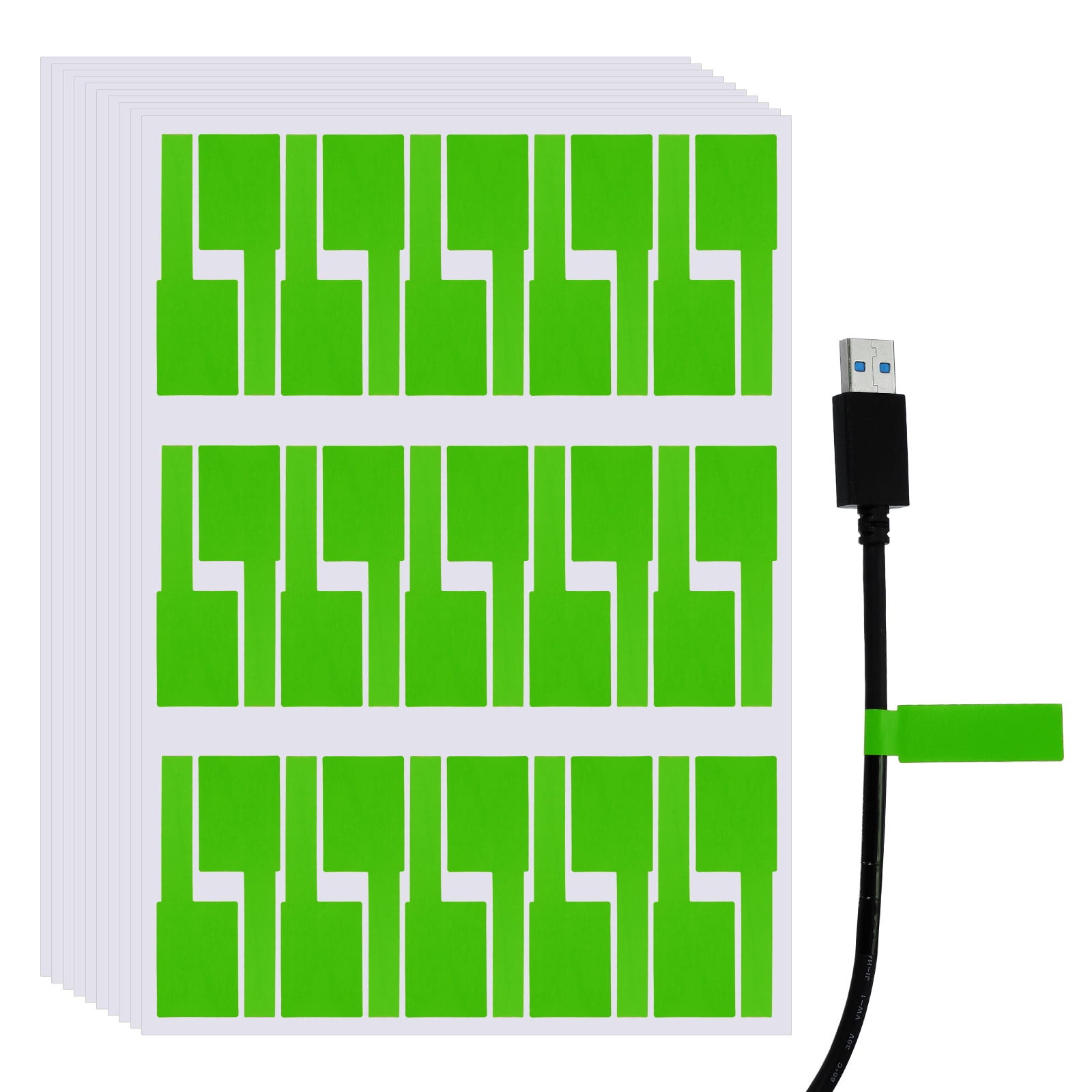 Uxcell 300 Pcs Cable Labels, Waterproof Wire Cord Labels Tags, Cord ...