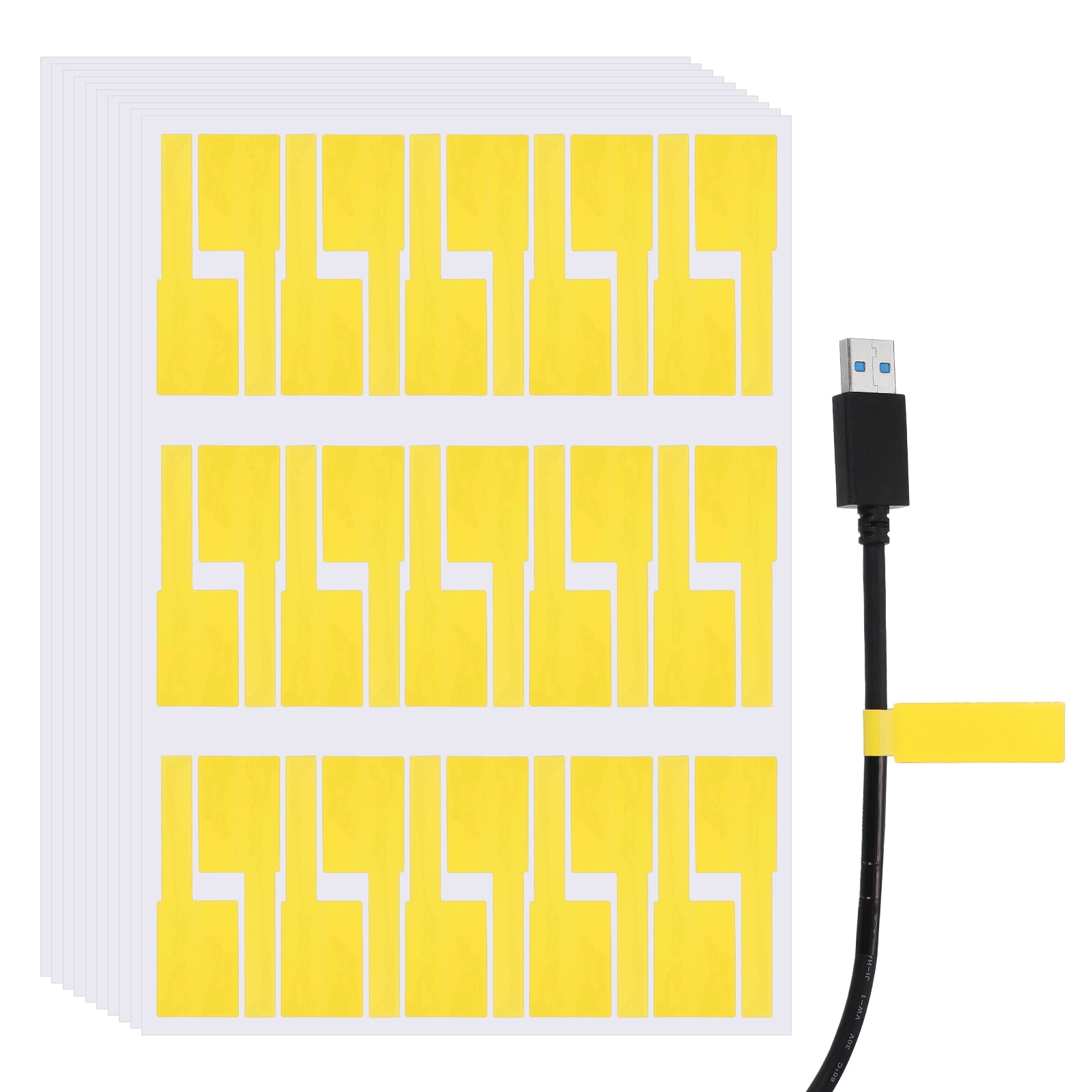 Uxcell 300 Pcs Cable Labels, Waterproof Wire Cord Labels Tags, Cord ...