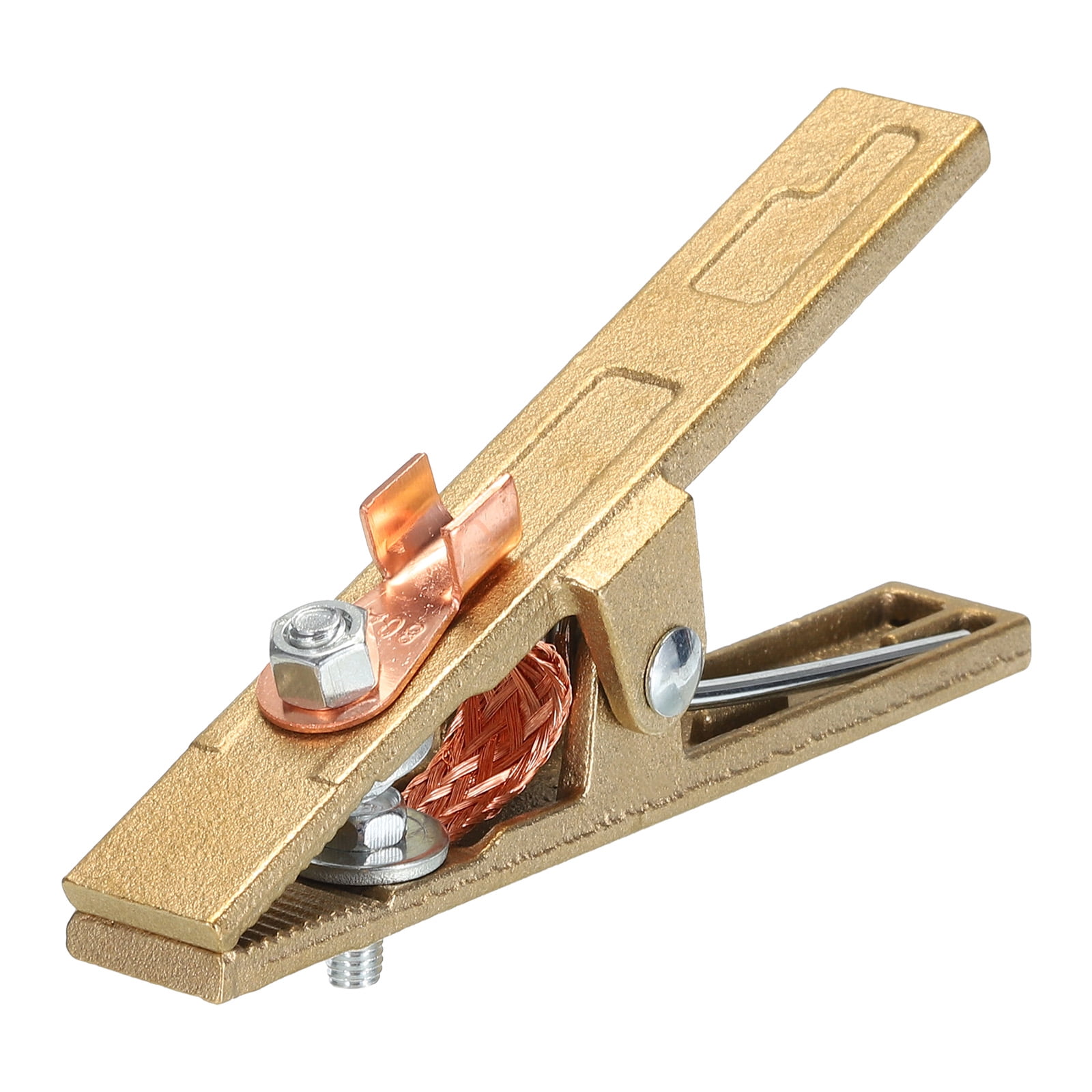 Uxcell 300A Brass A-shape Welding Machine Grounding Clamp Earth Ground ...