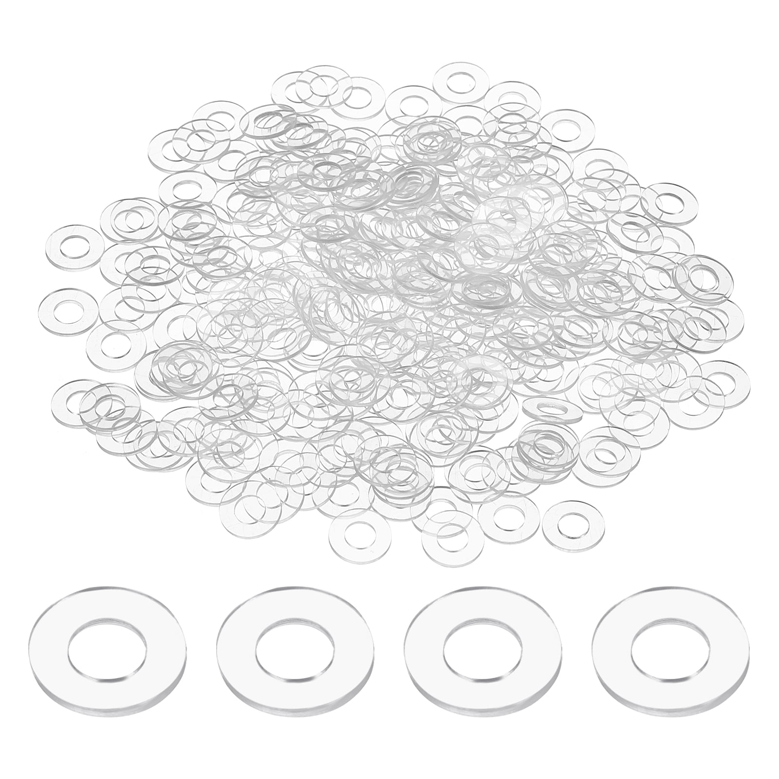 Uxcell 300Pcs M6 Flat Washers 6mm ID 10mm OD 1mm Thick Sealing Gasket ...
