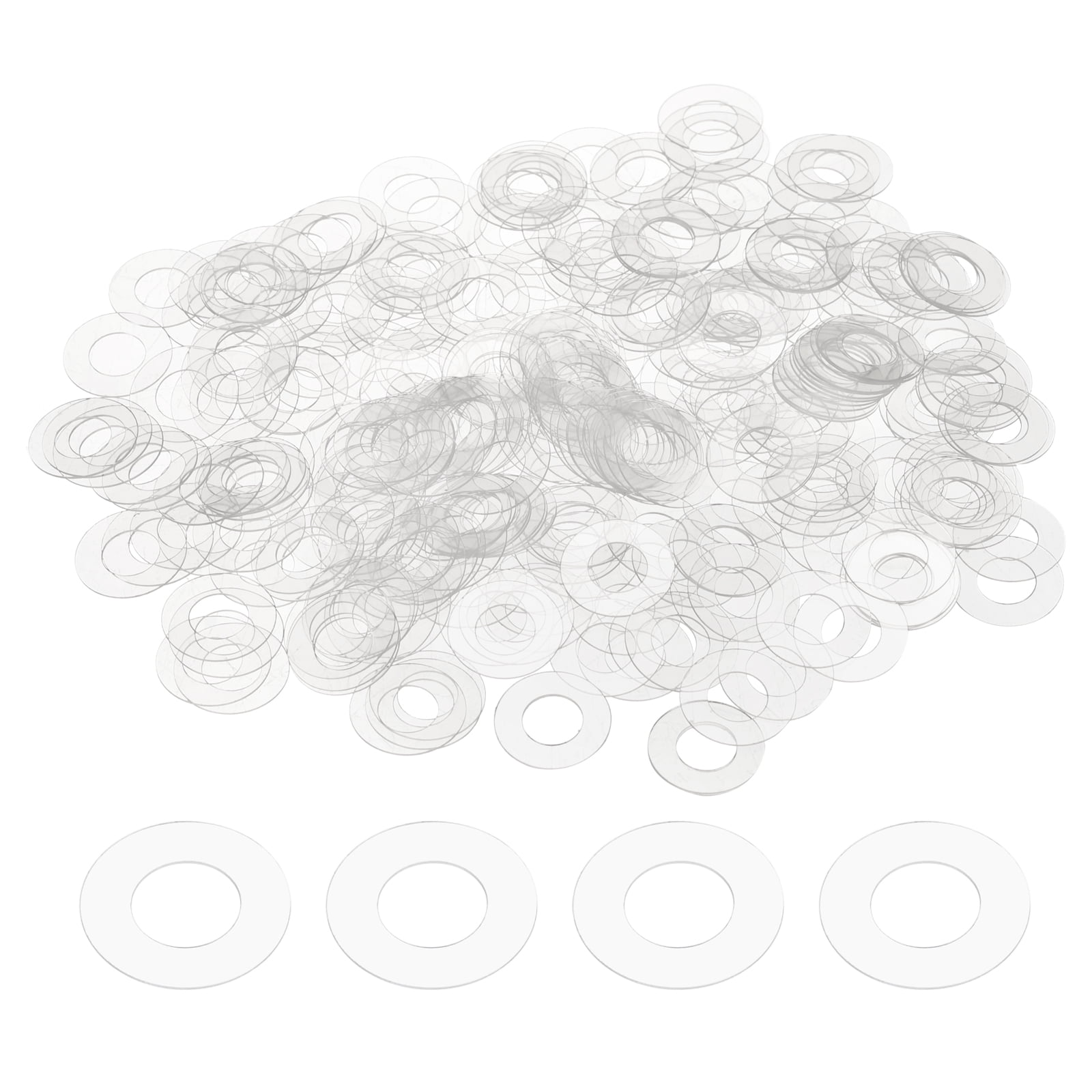 Uxcell 300Pcs M6 Flat Washers 6mm ID 12mm OD 0.3mm Thick Sealing Gasket ...