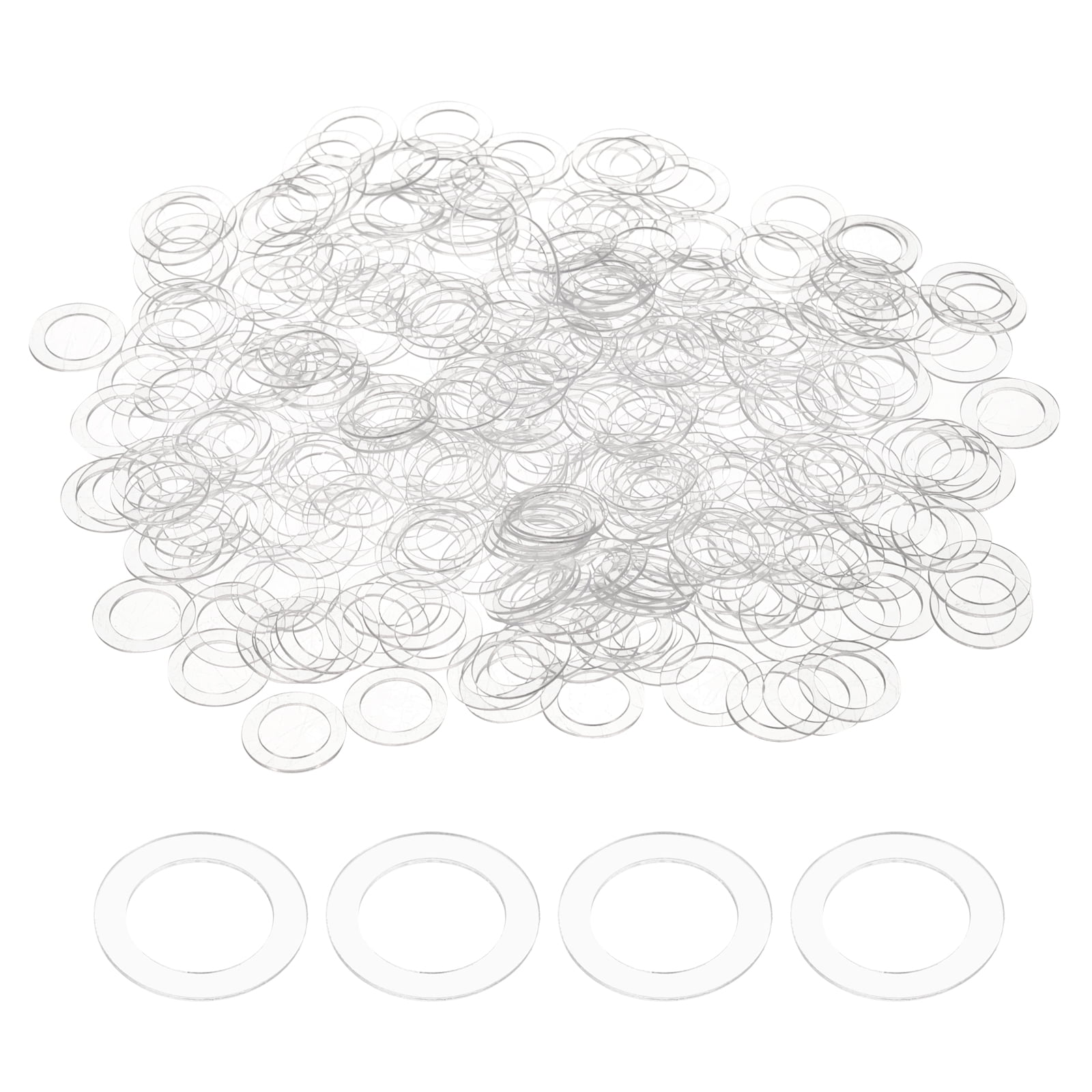 Uxcell 300Pcs M8 Flat Washers 8mm ID 12mm OD 0.5mm Thick Sealing Gasket ...