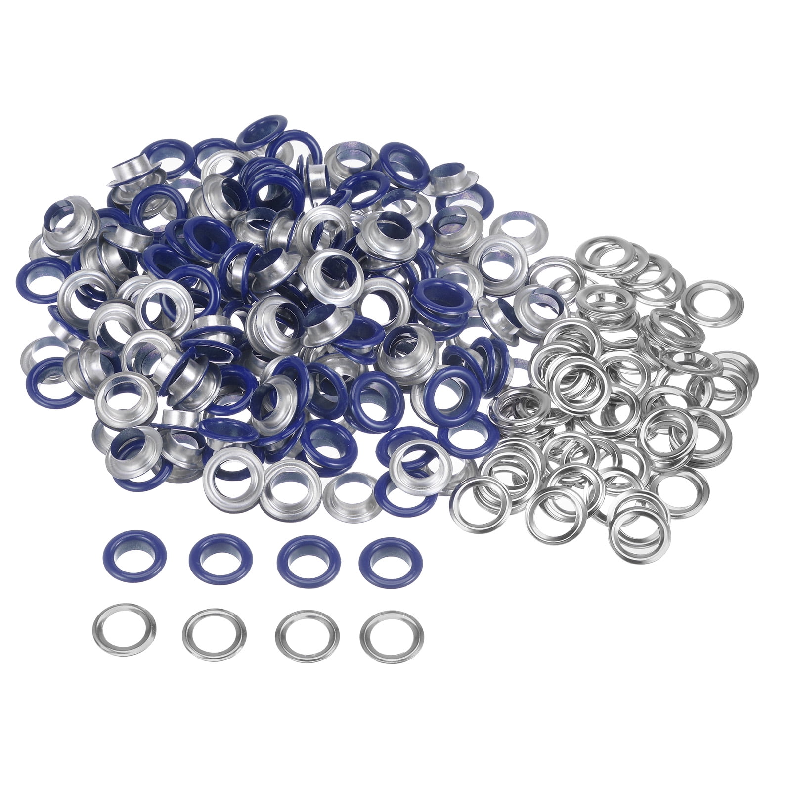 Uxcell 300set Grommets Kit Metal Eyelets 10mm 2/5" Hole Tiny Grommet ...