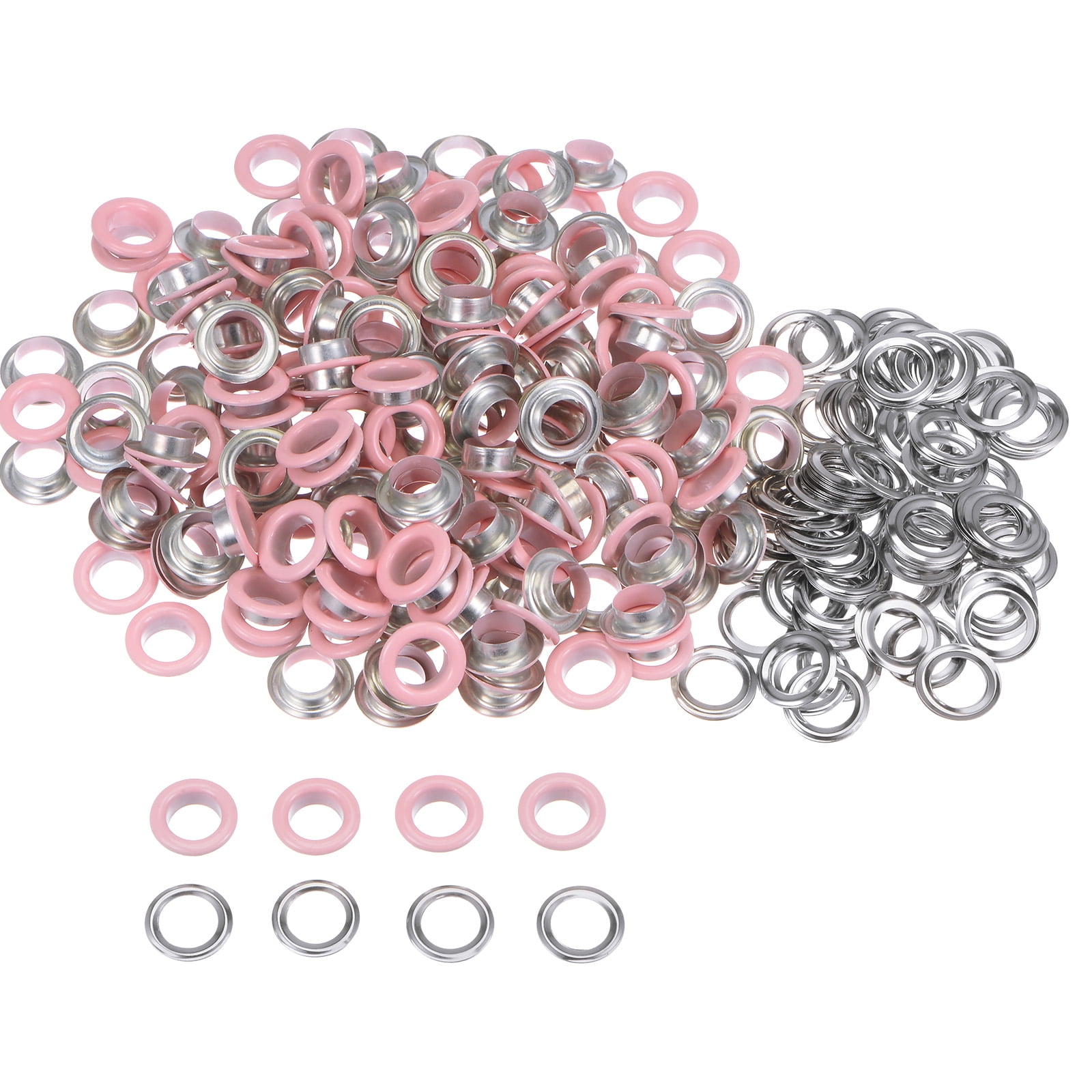 Uxcell 300set Grommets Kit Metal Eyelets 10mm 2/5" Hole Tiny Grommet ...