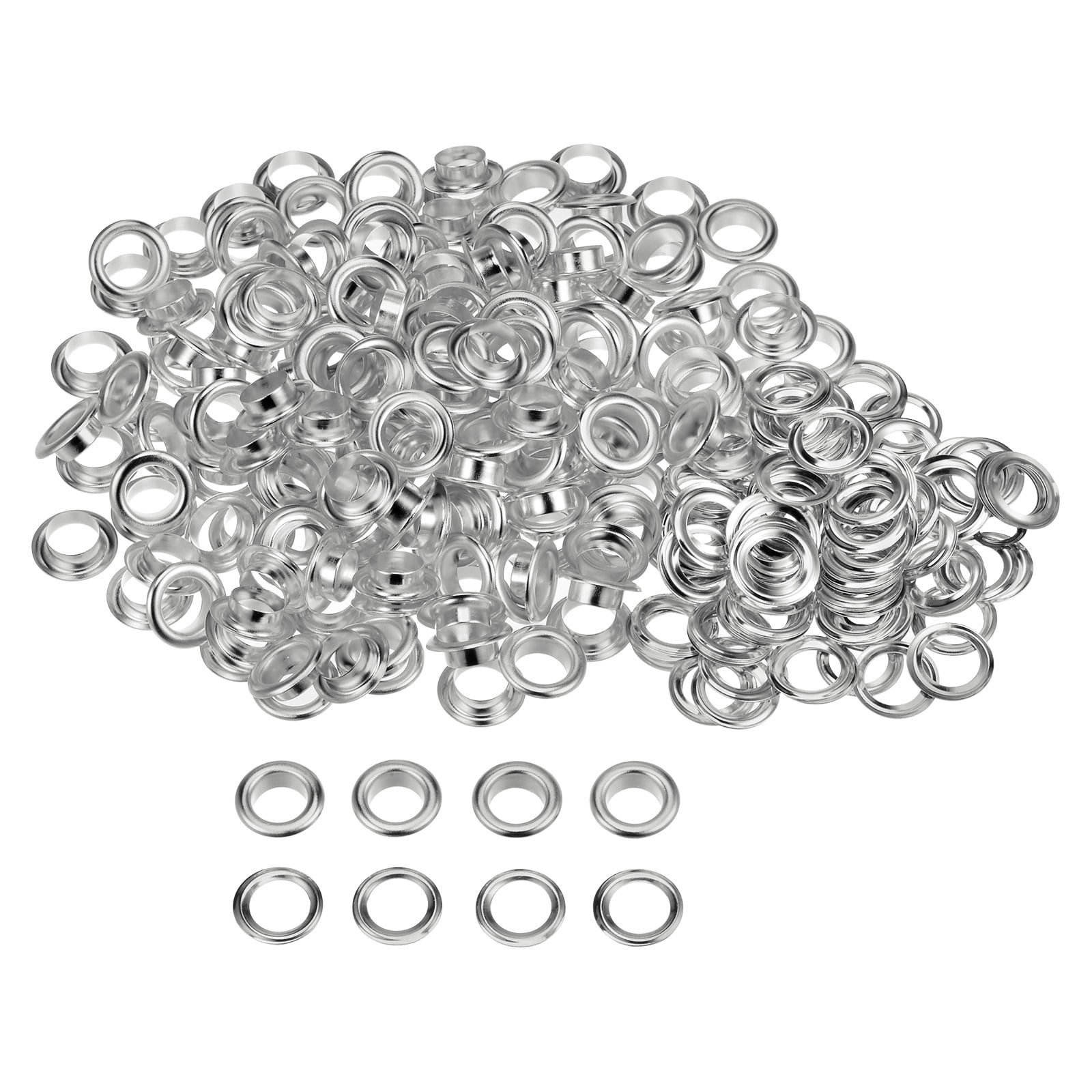 Uxcell 300set Grommets Kit Metal Eyelets 10mm 2/5" Hole Tiny Grommet ...