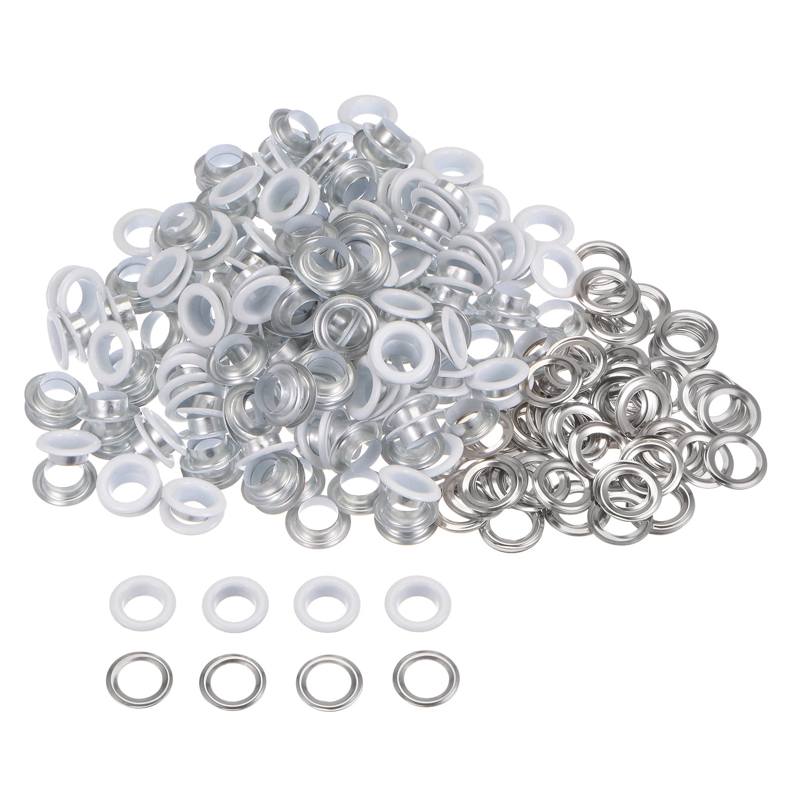 Uxcell 300set Grommets Kit Metal Eyelets 10mm 2/5" Hole Tiny Grommet ...