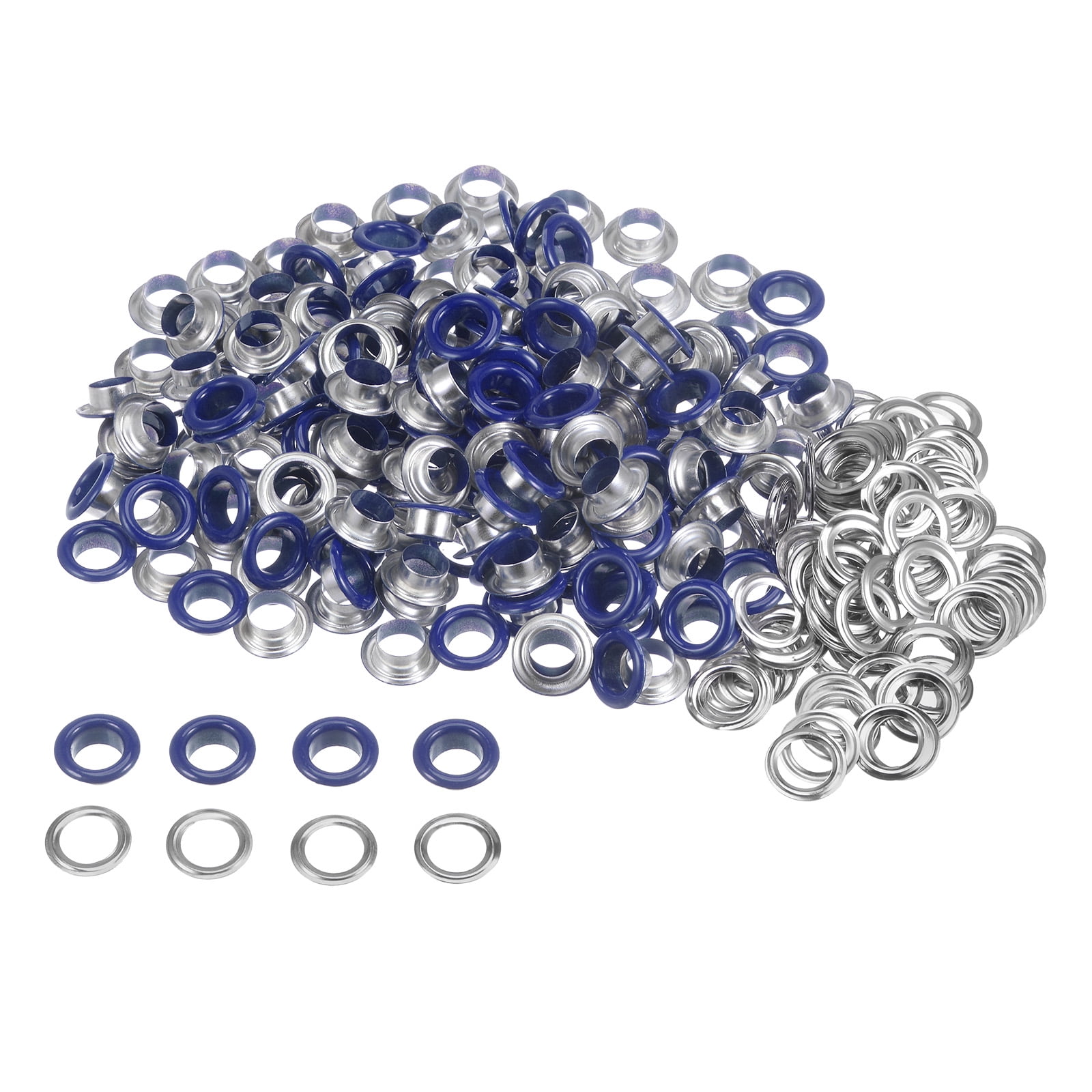 Uxcell 300set Grommets Kit Metal Eyelets 8mm 3/10" Hole Tiny Grommet ...