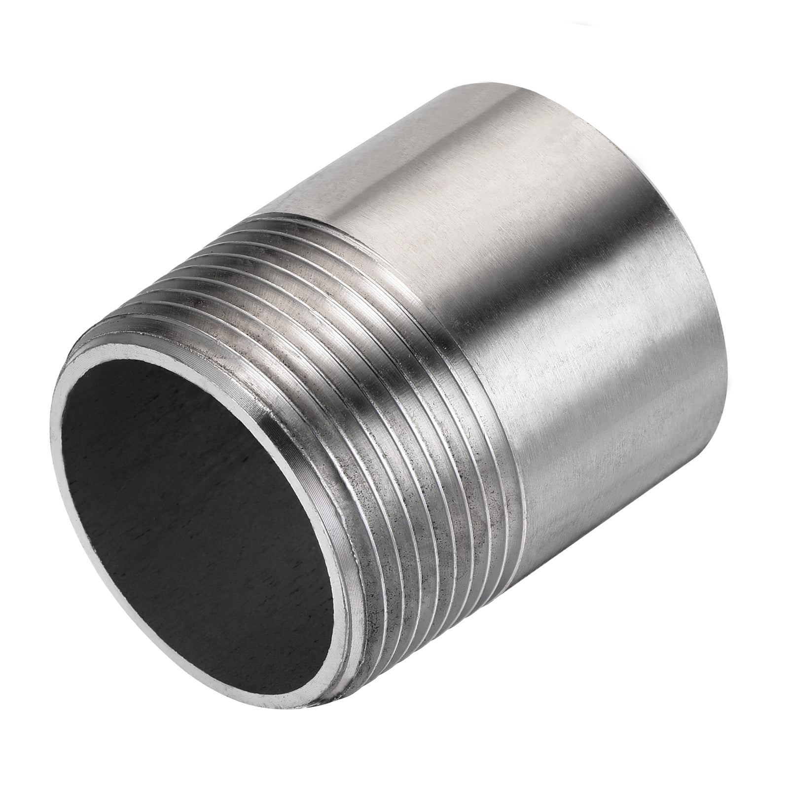Uxcell 304 Stainless Steel 1-1/4 NPT Male Half Threaded Weldable Weld ...