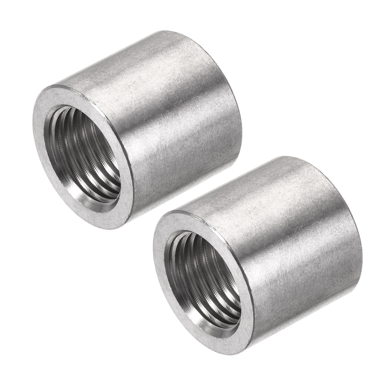 Uxcell 304 Stainless Steel 1/4 NPT Female Half Threaded Weldable Weld ...