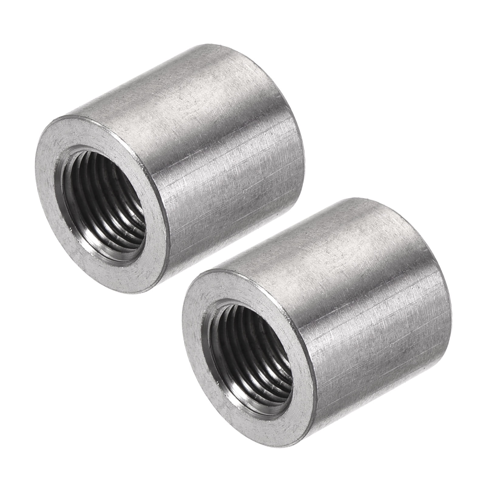 Uxcell 304 Stainless Steel 1/8 NPT Female Half Threaded Weldable Weld ...