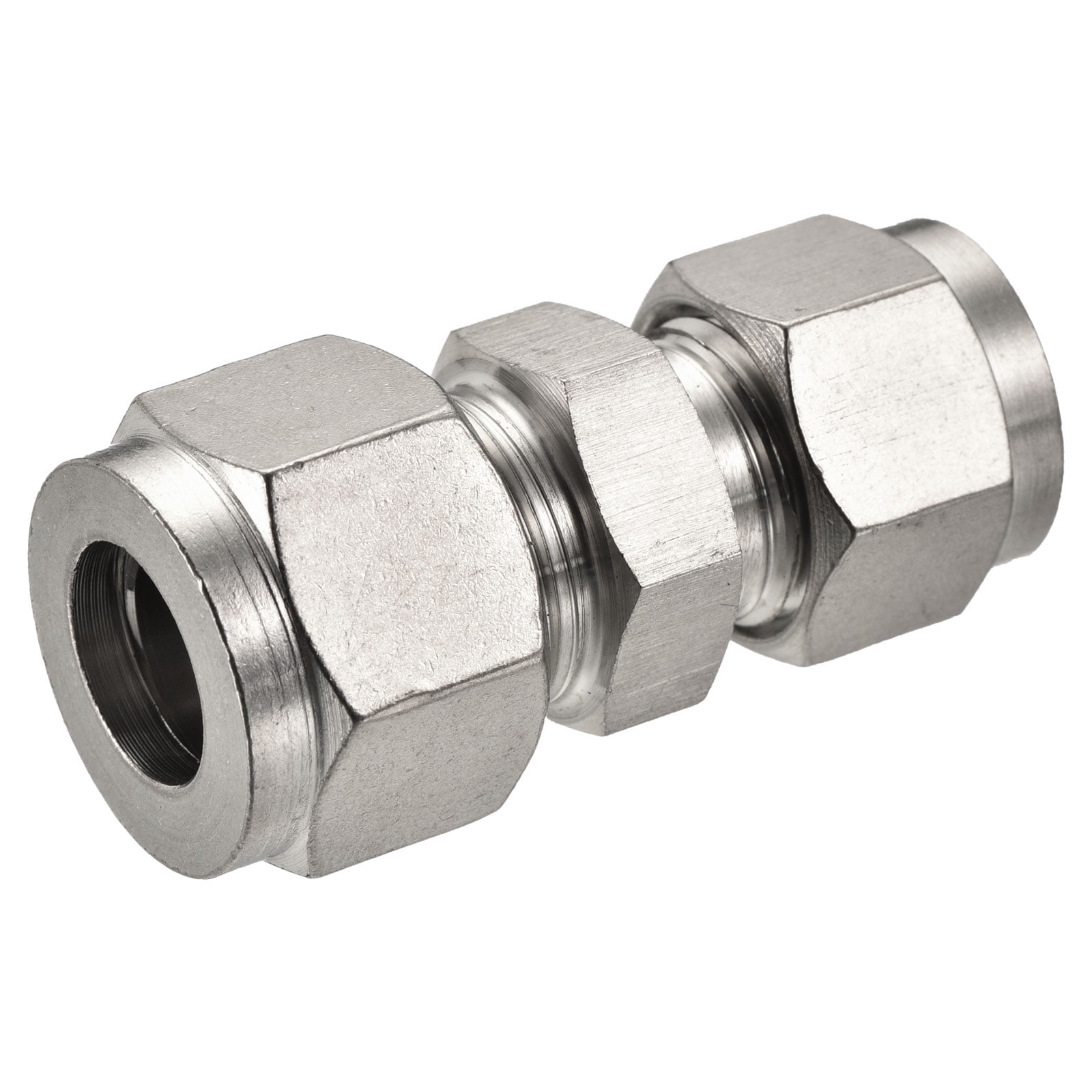 Uxcell 304 Stainless Steel 10mm x 12mm Tube OD Double Ferrule Straight ...