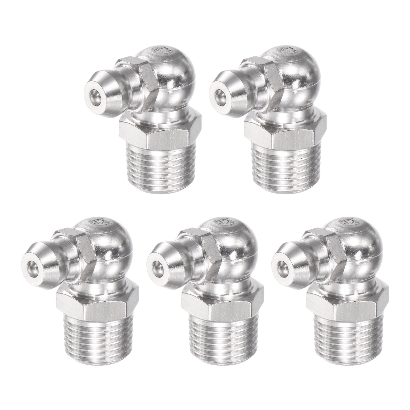 Uxcell 304 Stainless Steel 90 Degree Hydraulic Grease Fitting 1/8 ...