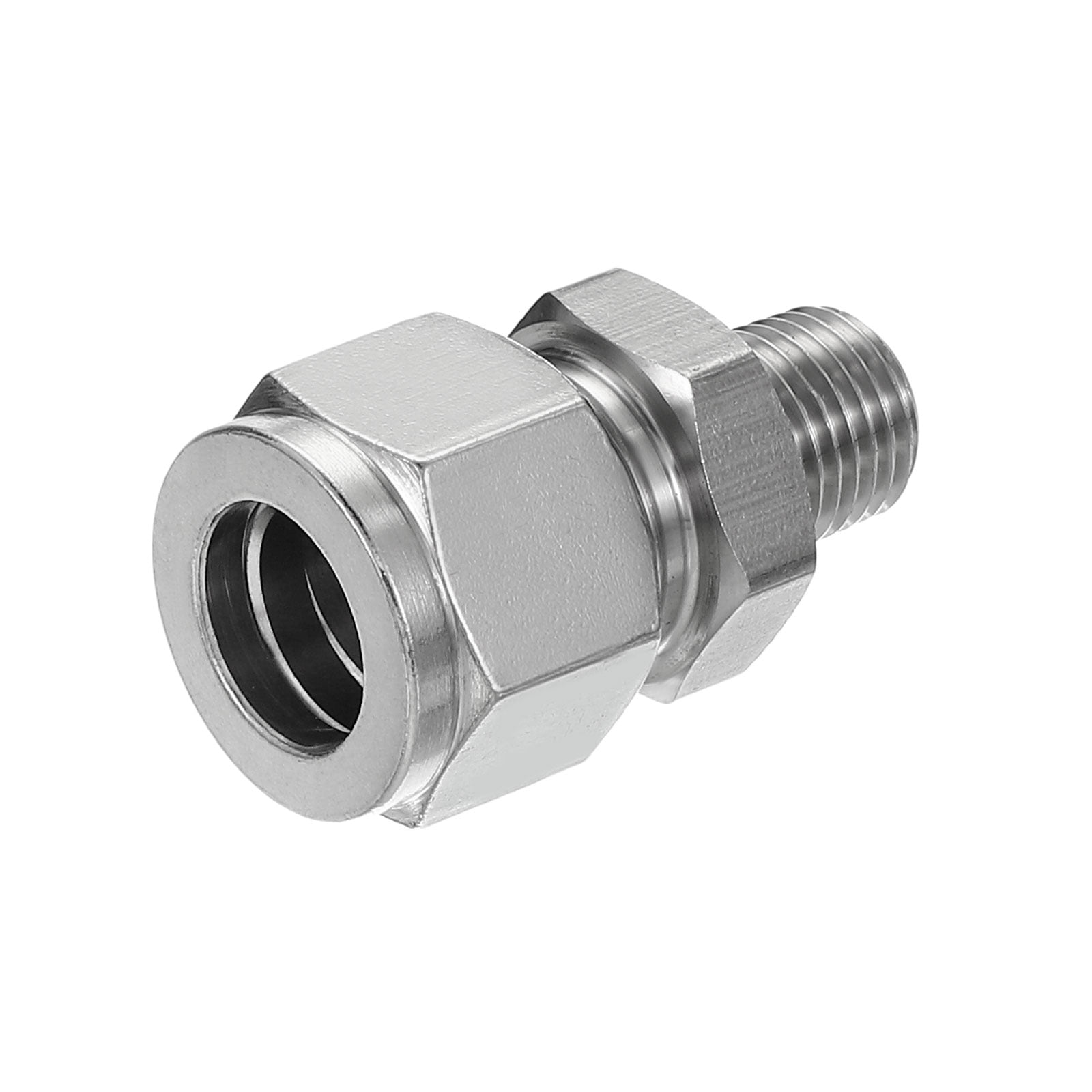 Uxcell 304 Stainless Steel Compression Tube Fitting, Double Ferrules Compression Tube Fitting ...
