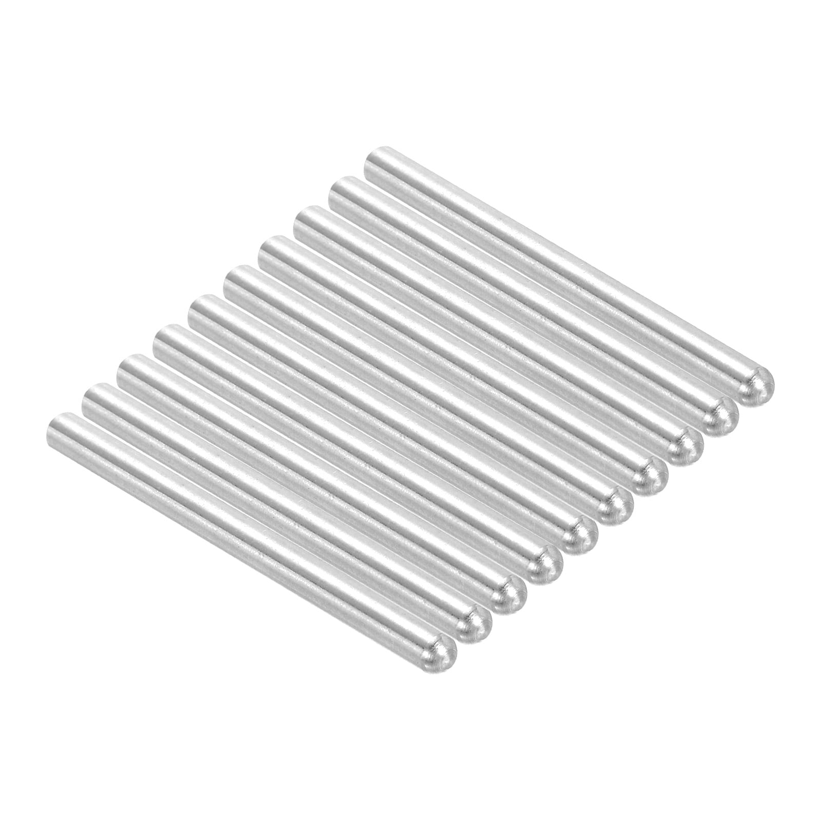 Uxcell 304 Stainless Steel Dowel Pins, Round Head Flat Chamfered End ...