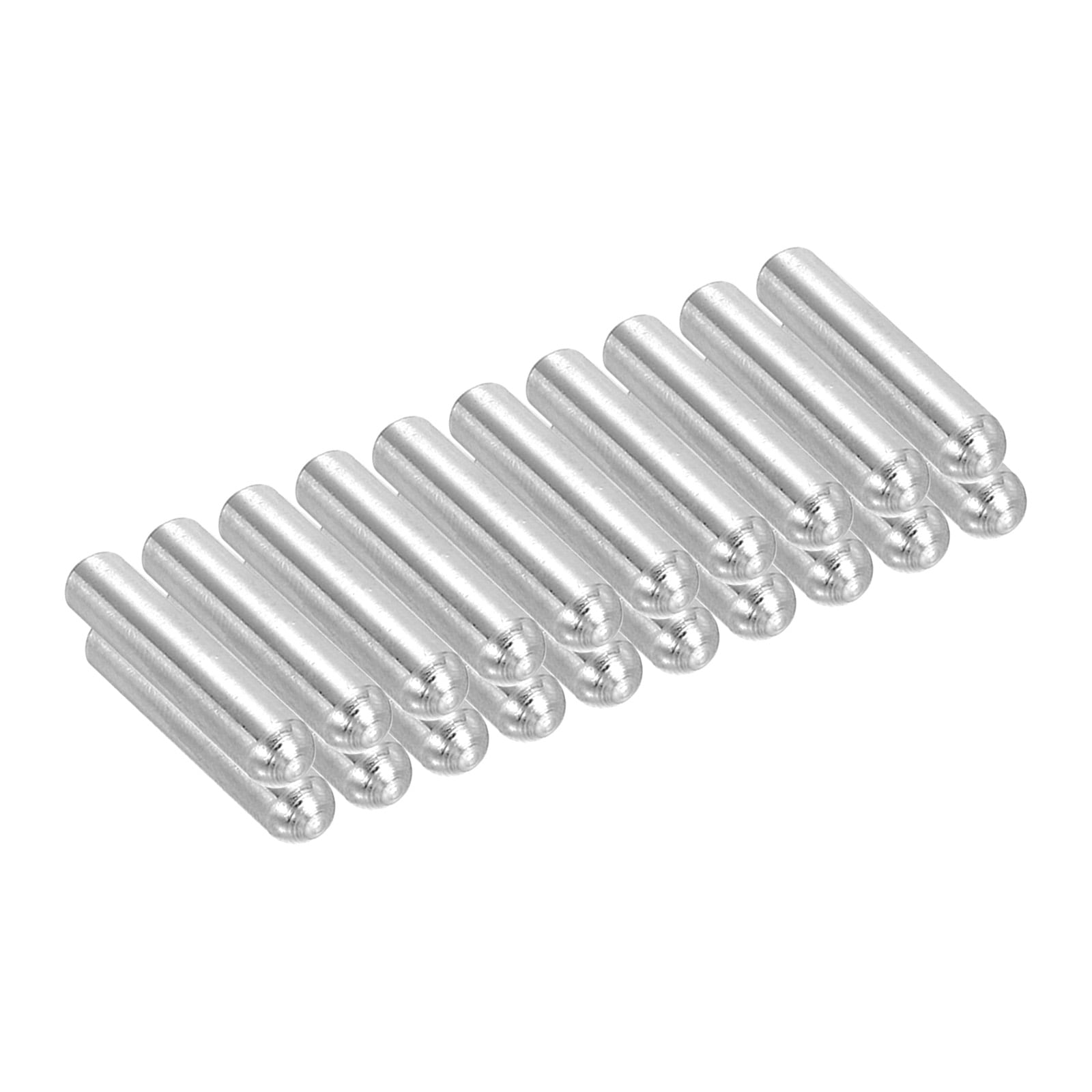 Uxcell 304 Stainless Steel Dowel Pins, Round Head Flat Chamfered End ...