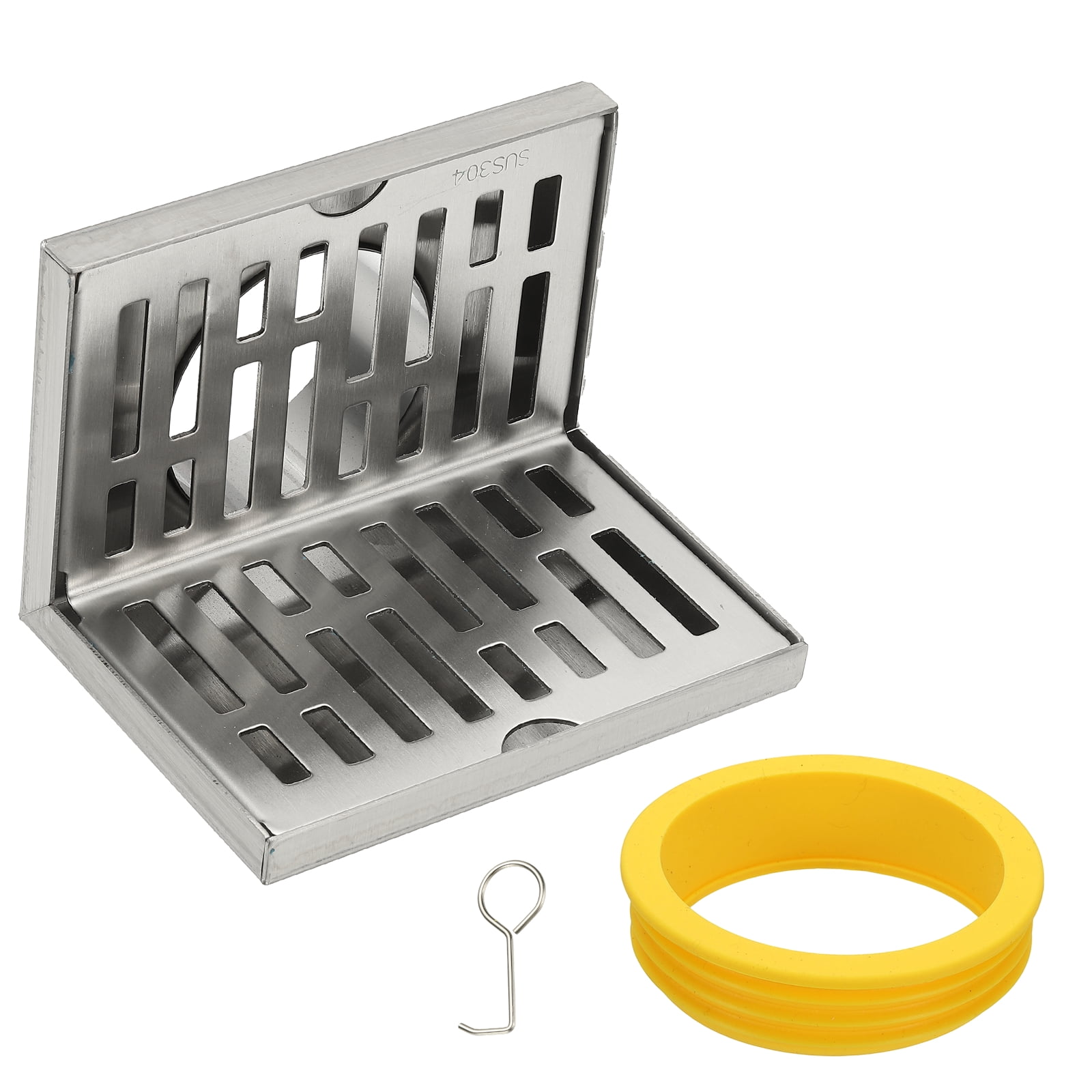 Uxcell 304 Stainless Steel L-Shaped Wall Drain, Right Angle Floor ...
