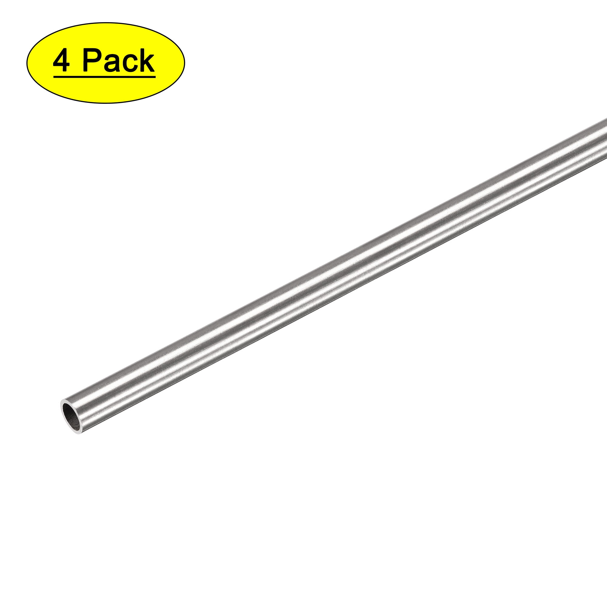 Uxcell 304 Stainless Steel Metal Seamless Straight Tubing Tubes 4mm x 0 ...