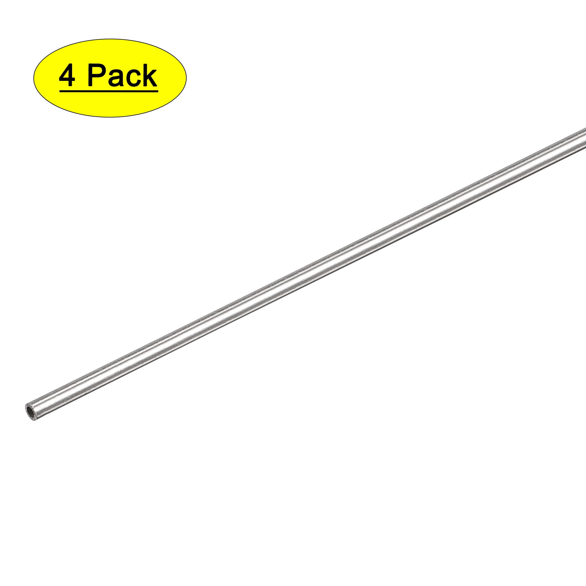 Uxcell 304 Stainless Steel Metal Tubing Seamless Straight Pipe Tube 1mm ...