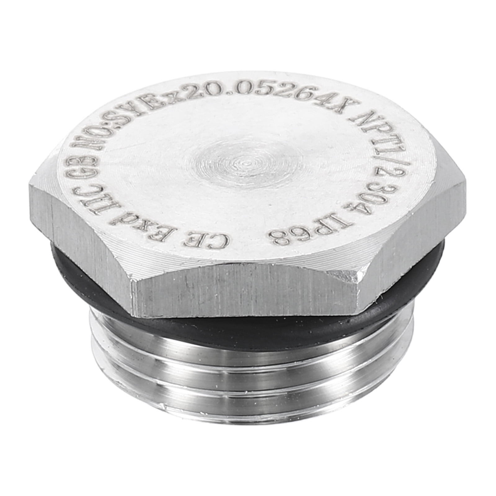Uxcell 304 Stainless Steel Pipe Plug Fitting 1/2" NPT Male Thread Outer ...