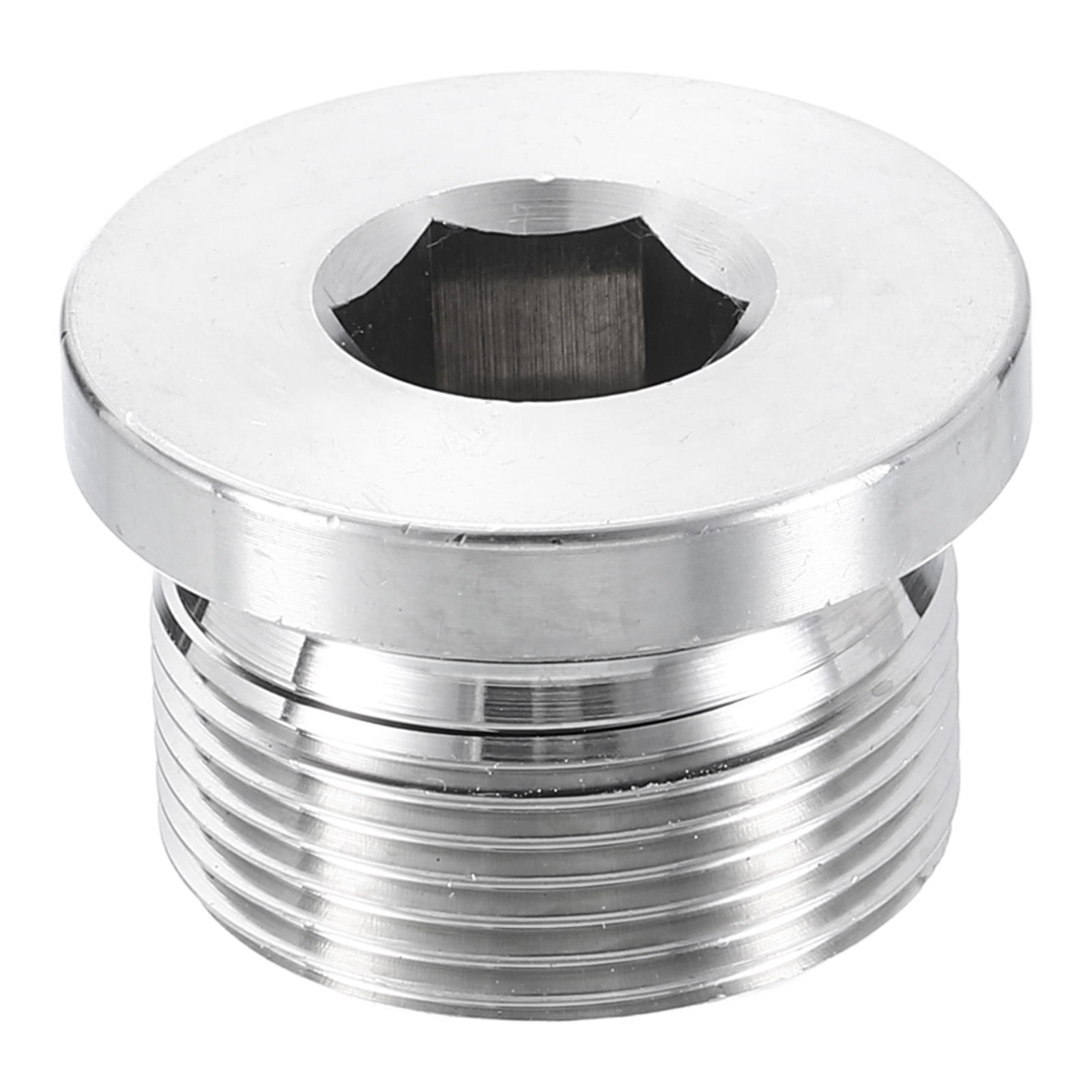 Uxcell 304 Stainless Steel Pipe Plug Fitting M27x1.5 Metric Male Thread ...