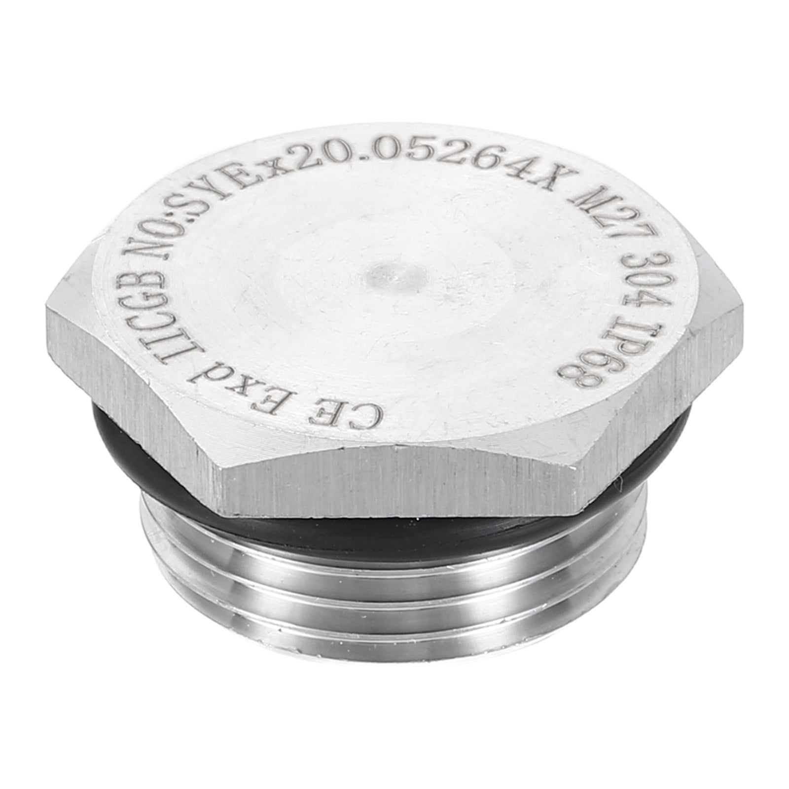 Uxcell 304 Stainless Steel Pipe Plug Fitting M27x2 Metric Male Thread ...