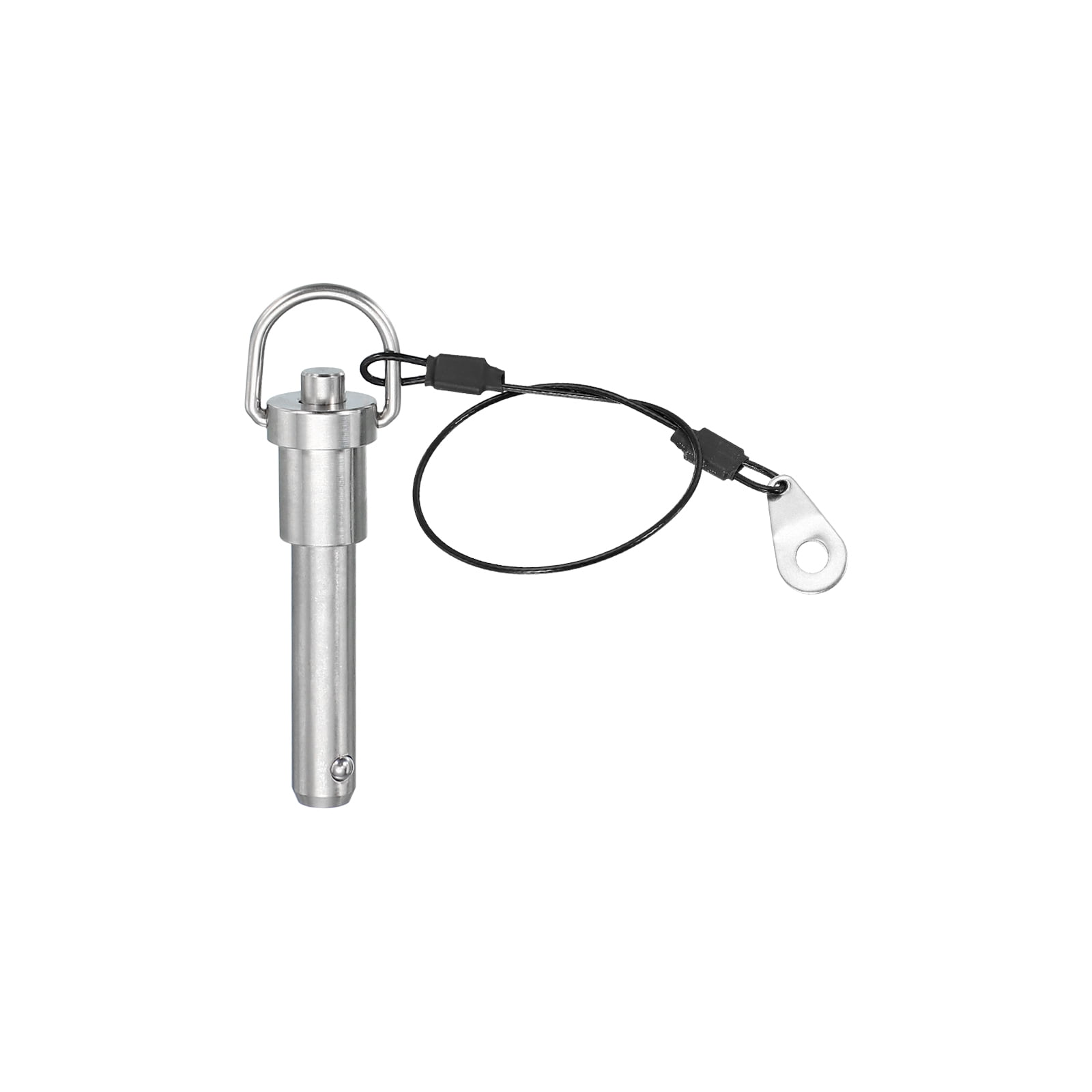 Uxcell 304 Stainless Steel Ring Handle Locking Pin Ball Lock Pins Quick Release Safety Locating ...