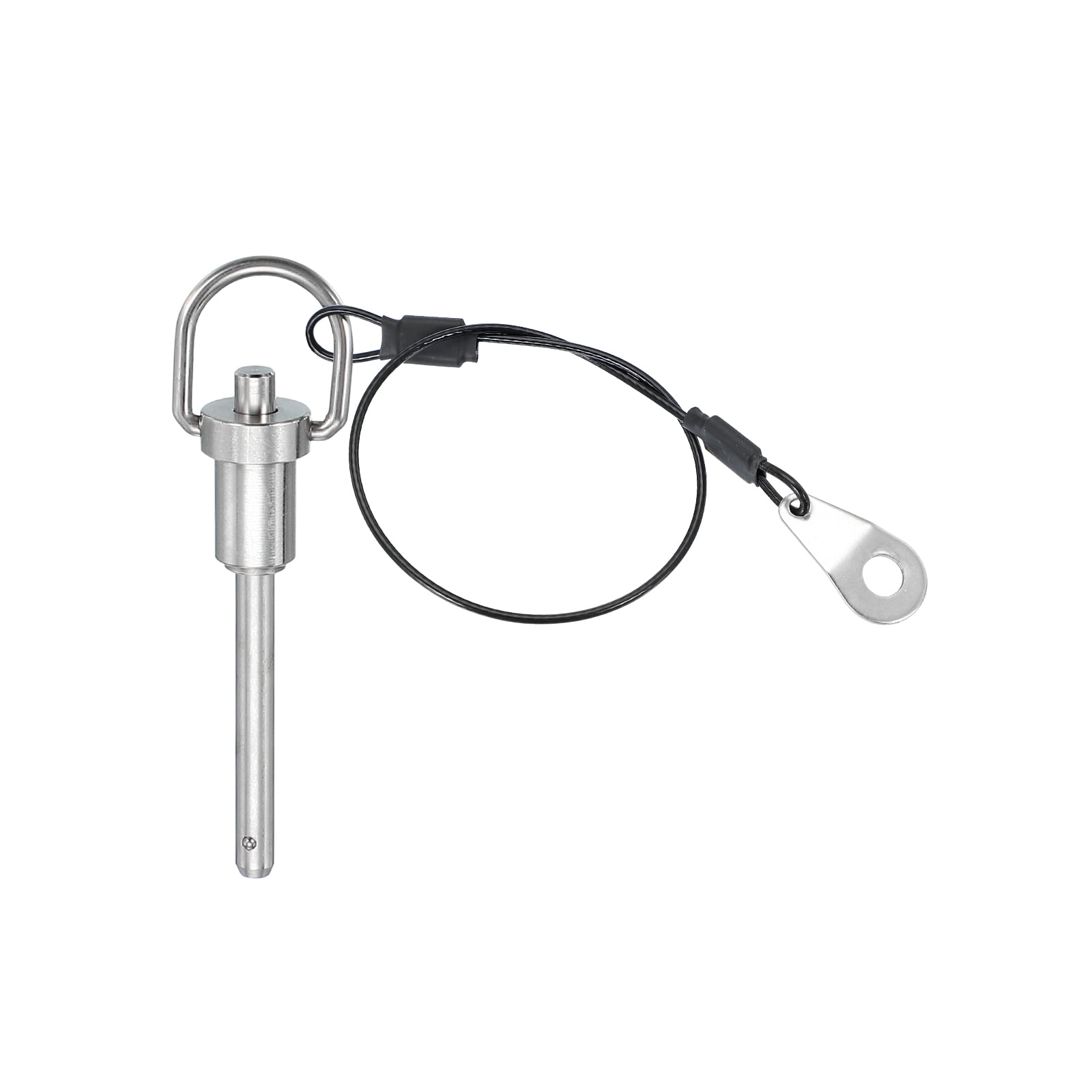 Uxcell 304 Stainless Steel Ring Handle Locking Pin Ball Lock Pins Quick Release Safety Locating ...