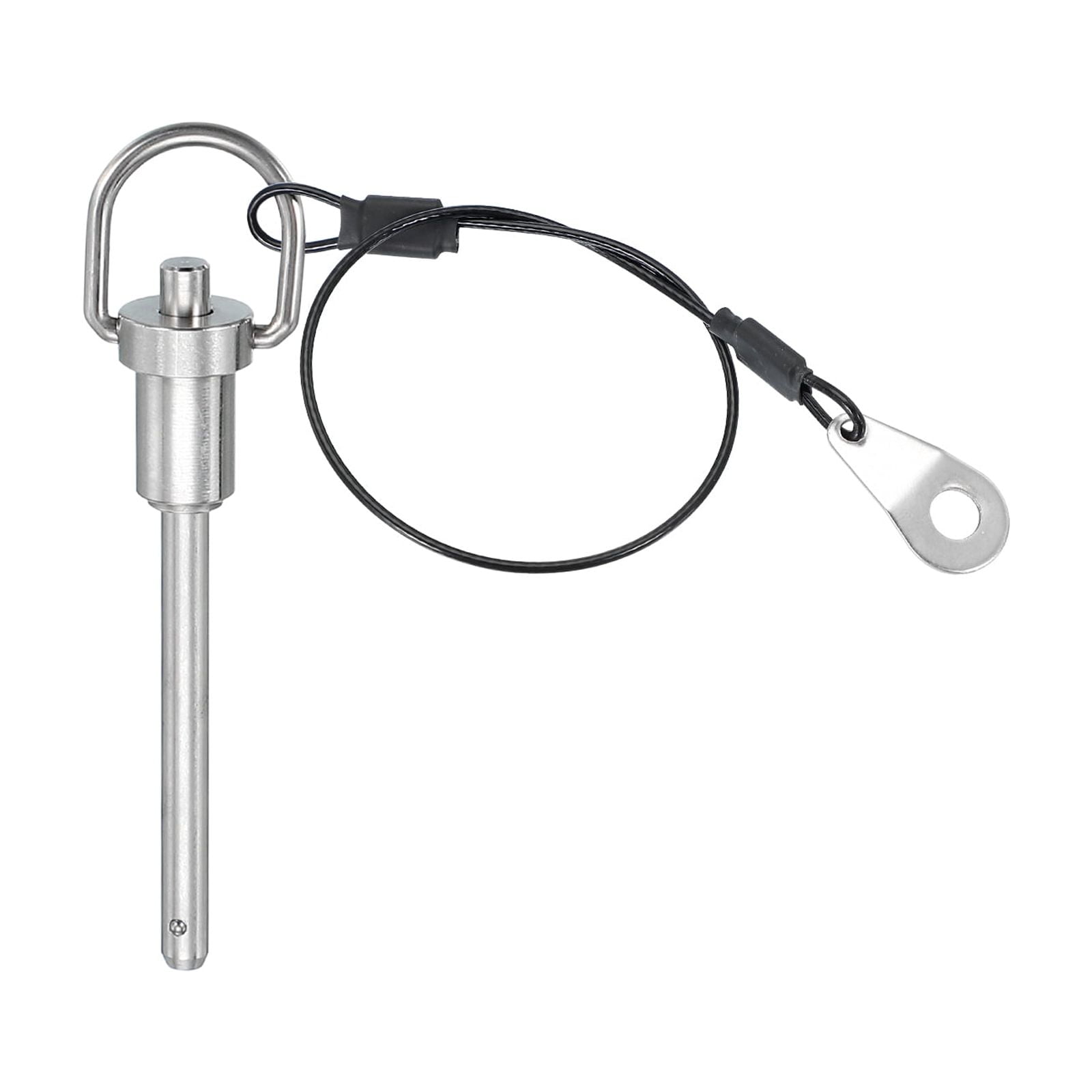 Uxcell 304 Stainless Steel Ring Handle Locking Pin Ball Lock Pins Quick ...