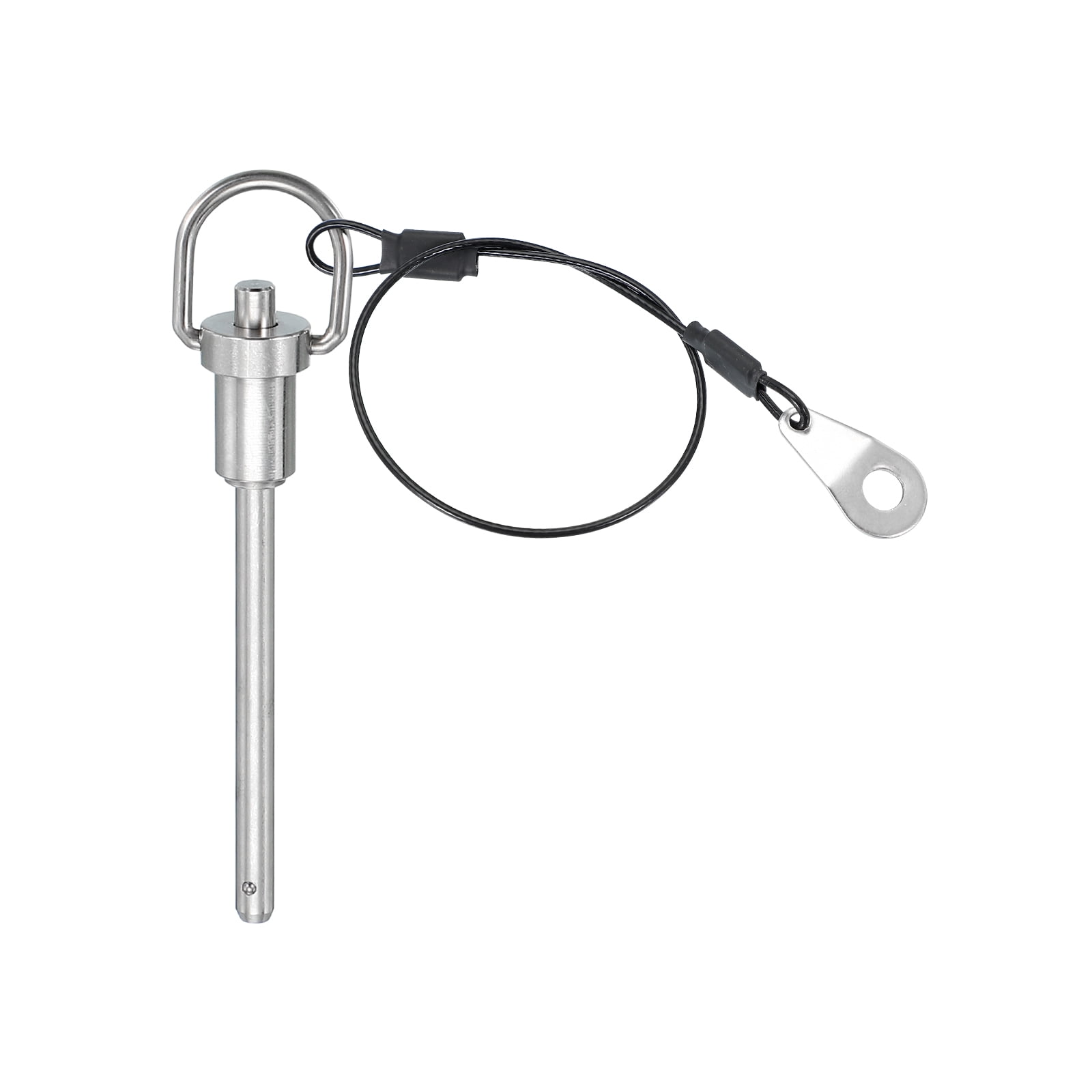 Uxcell 304 Stainless Steel Ring Handle Locking Pin Ball Lock Pins Quick ...