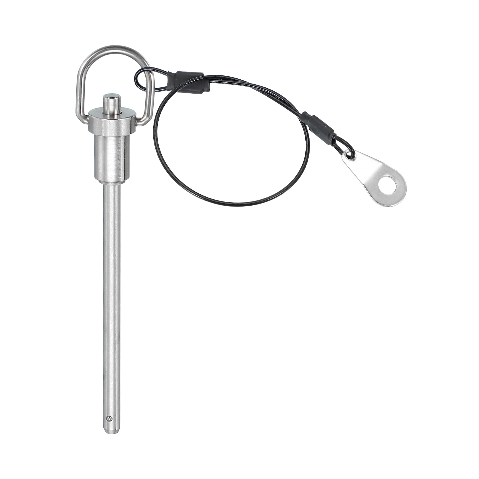 Uxcell 304 Stainless Steel Ring Handle Locking Pin Ball Lock Pins Quick ...