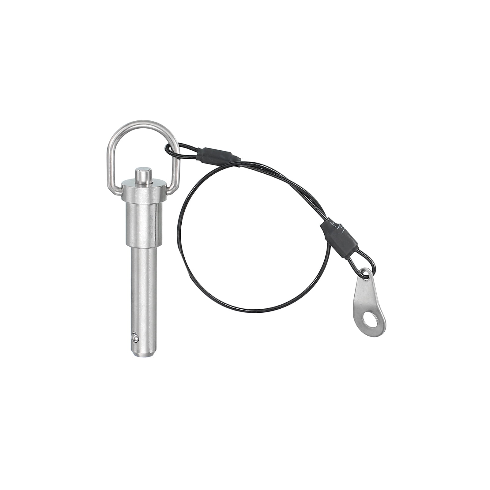 Uxcell 304 Stainless Steel Ring Handle Locking Pin Ball Lock Pins Quick ...