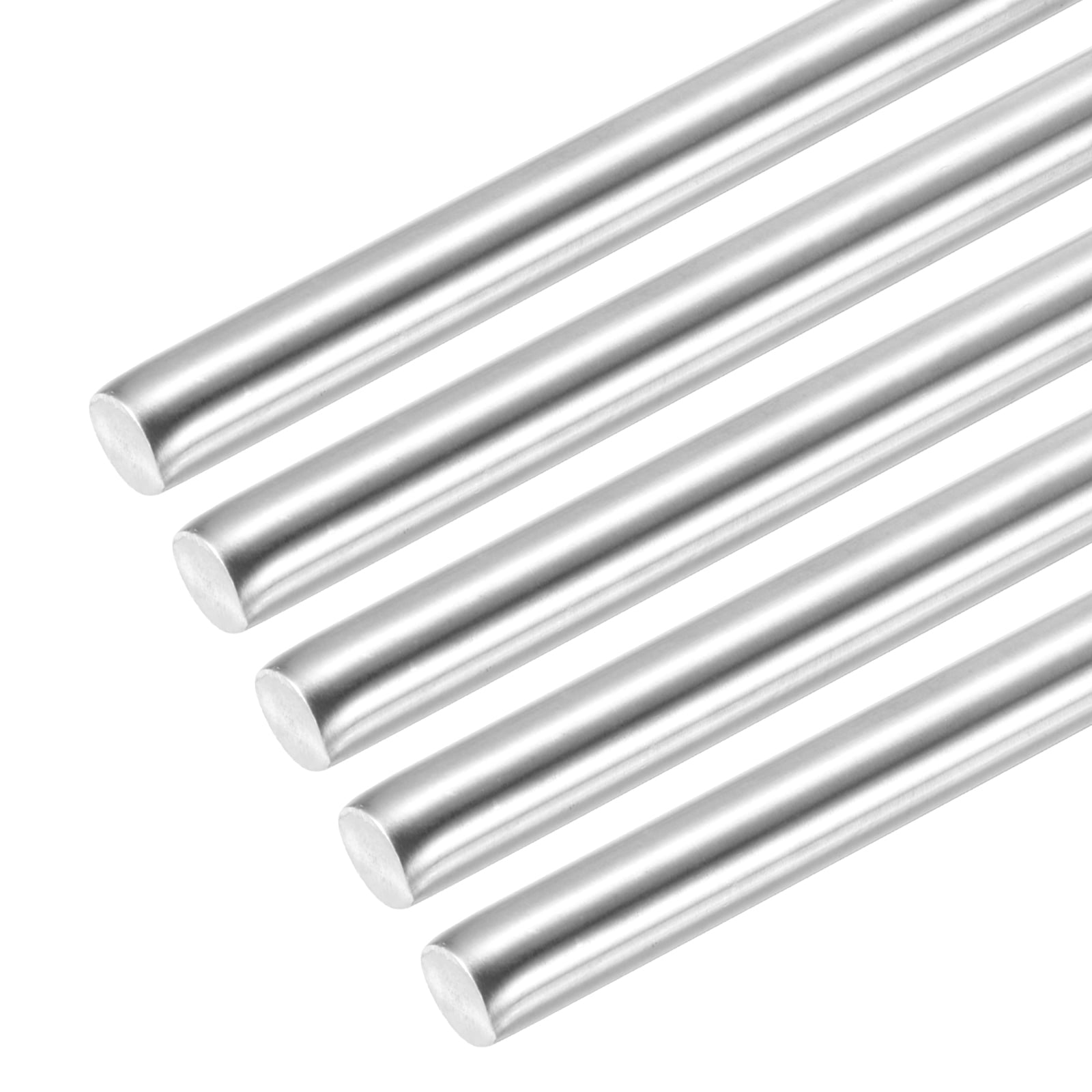 Uxcell 304 Stainless Steel Round Rods, 12.7mm x 254mm Solid Shaft Rods, Pack of 5 - Walmart.com
