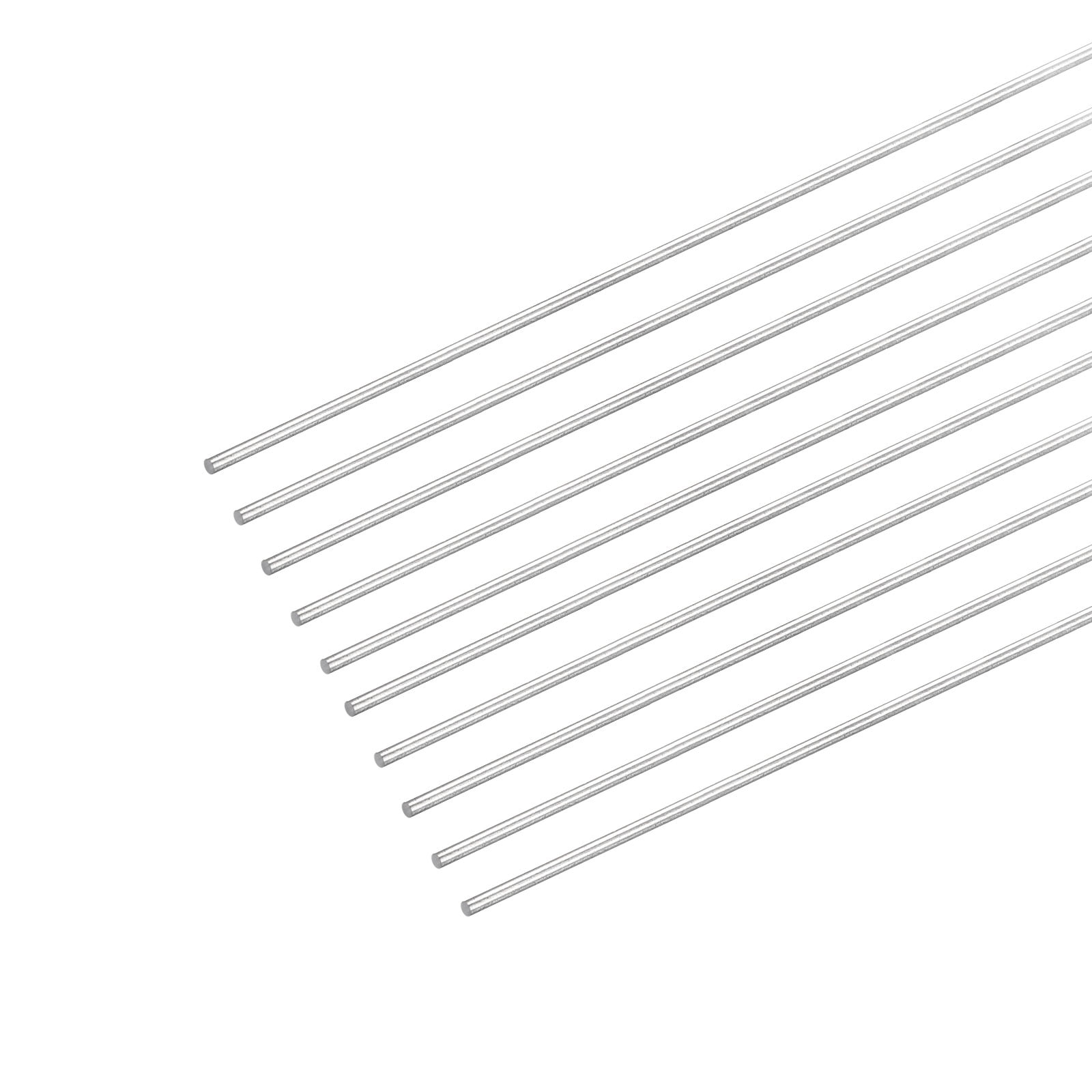 Uxcell 304 Stainless Steel Round Rods 1mm x 350mm for DIY Craft, 10 Pack - Walmart.com