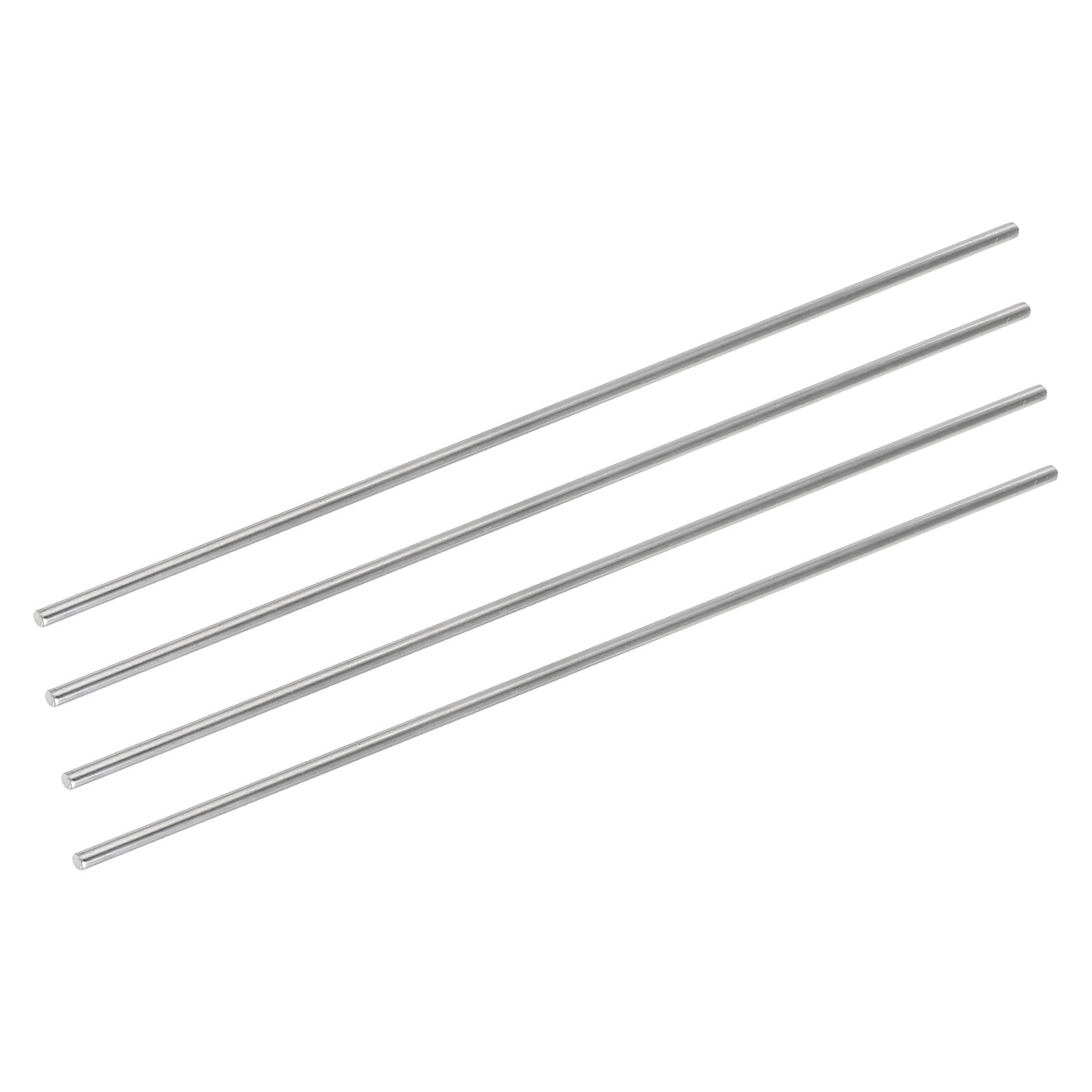 Uxcell 304 Stainless Steel Round Rods 3mm x 250mm for DIY Craft, 4Pcs ...