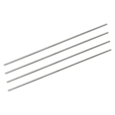 Uxcell 10Pack 304 Stainless Steel Rods, 3mm x 77mm Metal Solid Shaft Round Rod Lathe Bar Stock ...