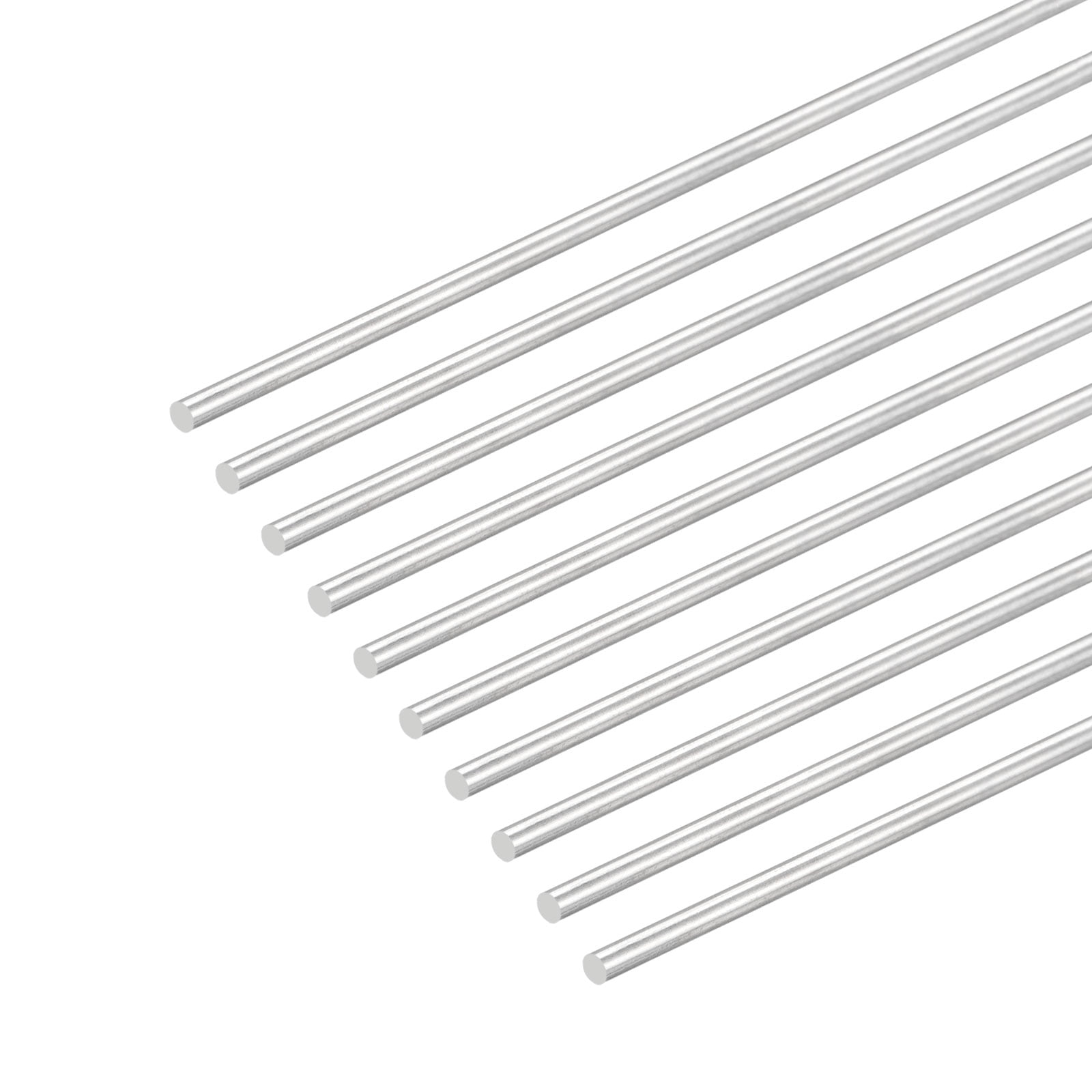 Uxcell 304 Stainless Steel Round Rods 3mm x 450mm for DIY Craft, 10 Pack - Walmart.com