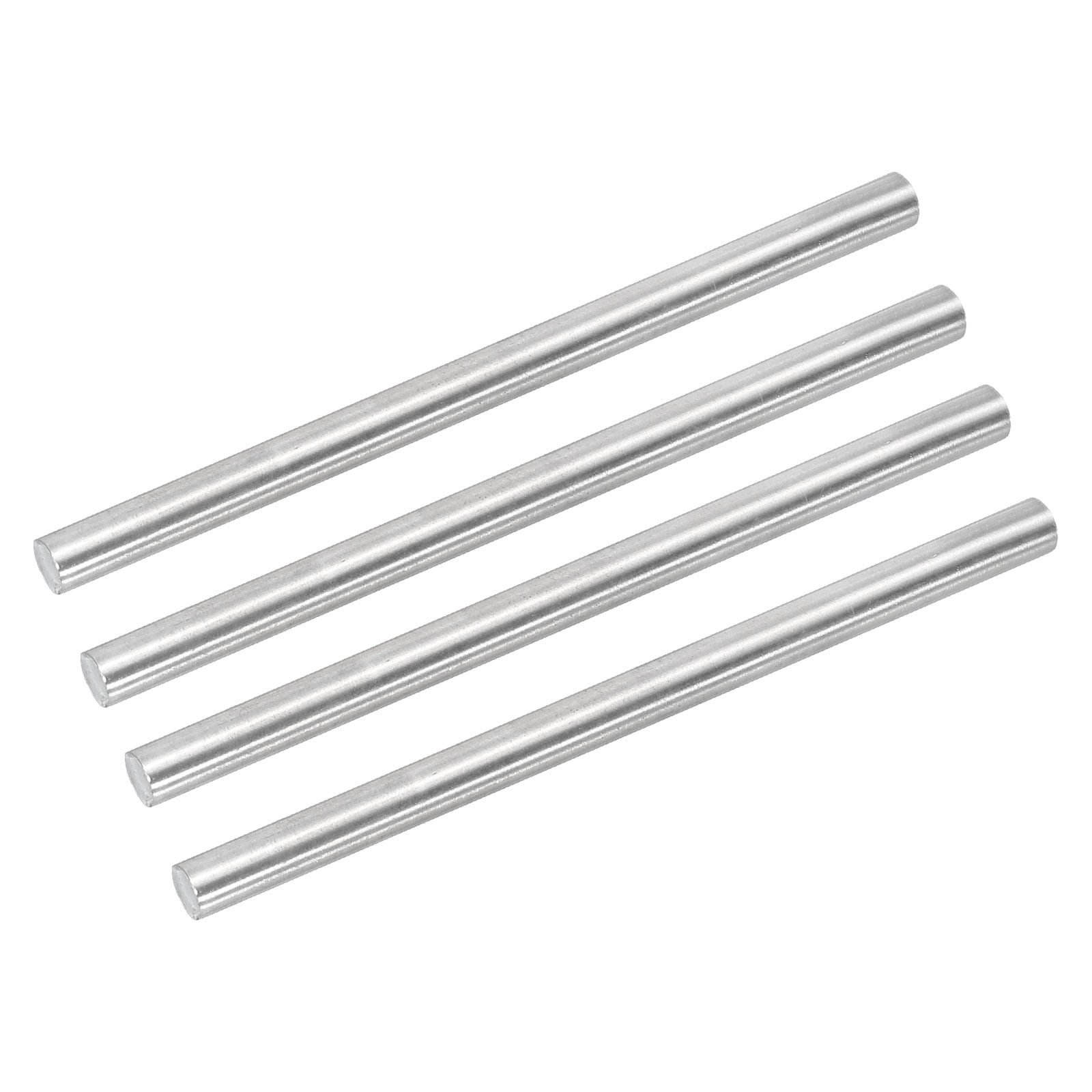 Uxcell 304 Stainless Steel Round Rods 6mm x 100mm for DIY Craft, 4Pcs ...