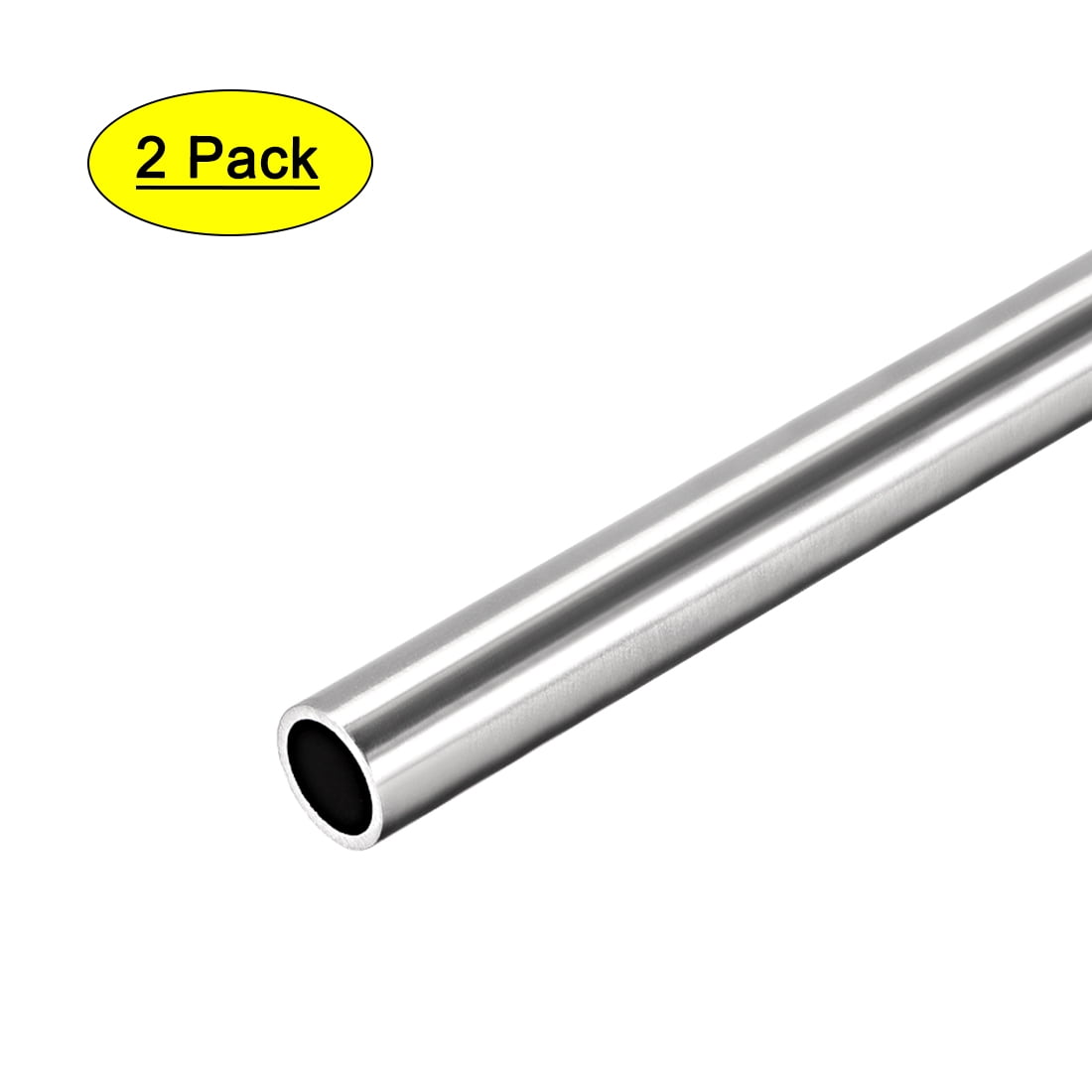 Uxcell 304 Stainless Steel Round Tubing Straight Pipe Tube 10mm x 1mm x ...