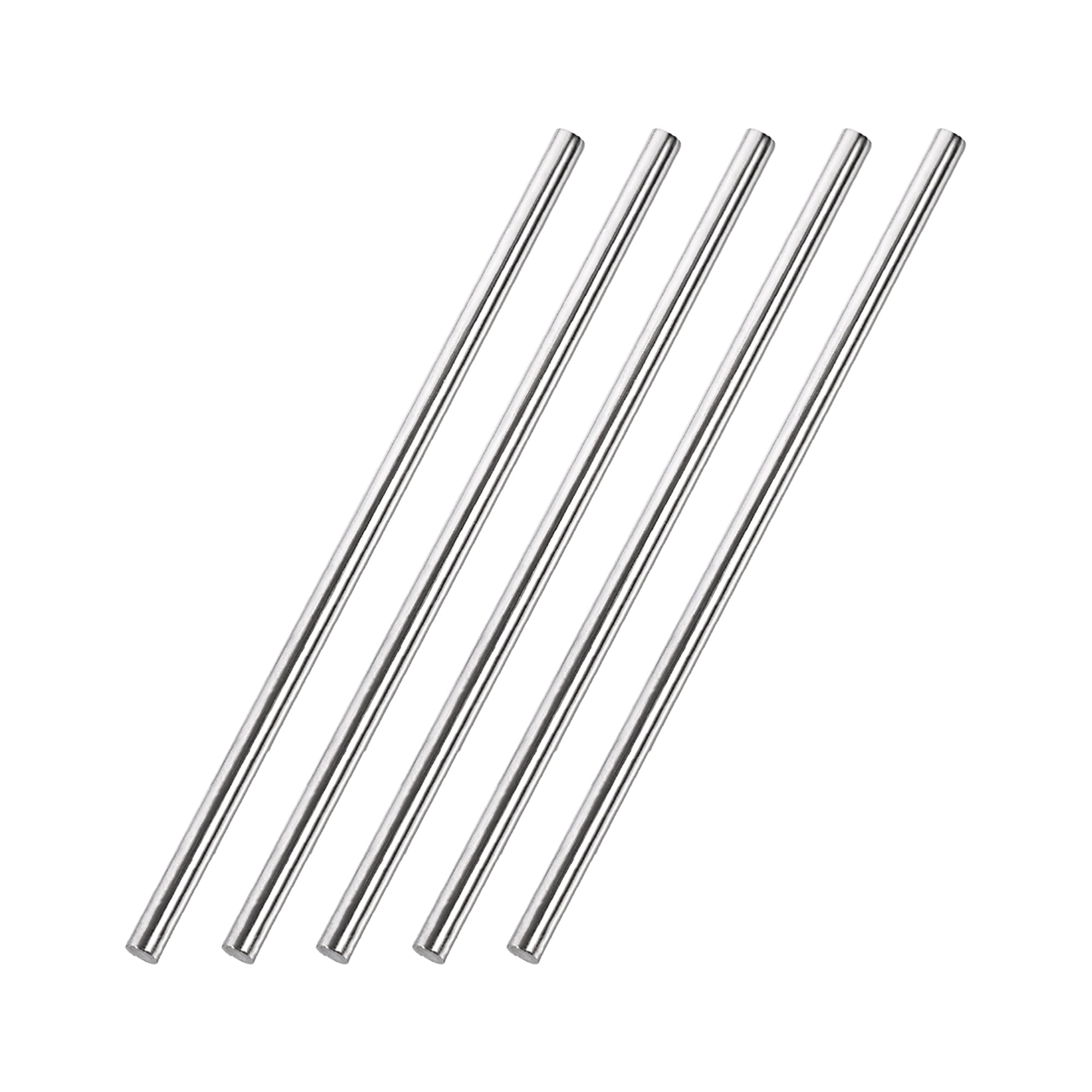 Uxcell 304 Stainless Steel Solid Round Rod for DIY Craft 5mm x 200mm /0.2inch x 7.87inch 5Pcs ...