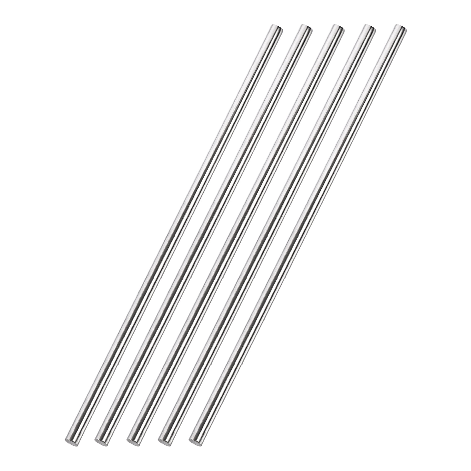 Uxcell 304 Stainless Steel Solid Round Rod for DIY Craft 5mm x 300mm /0.2" x 11.81" 5Pcs ...