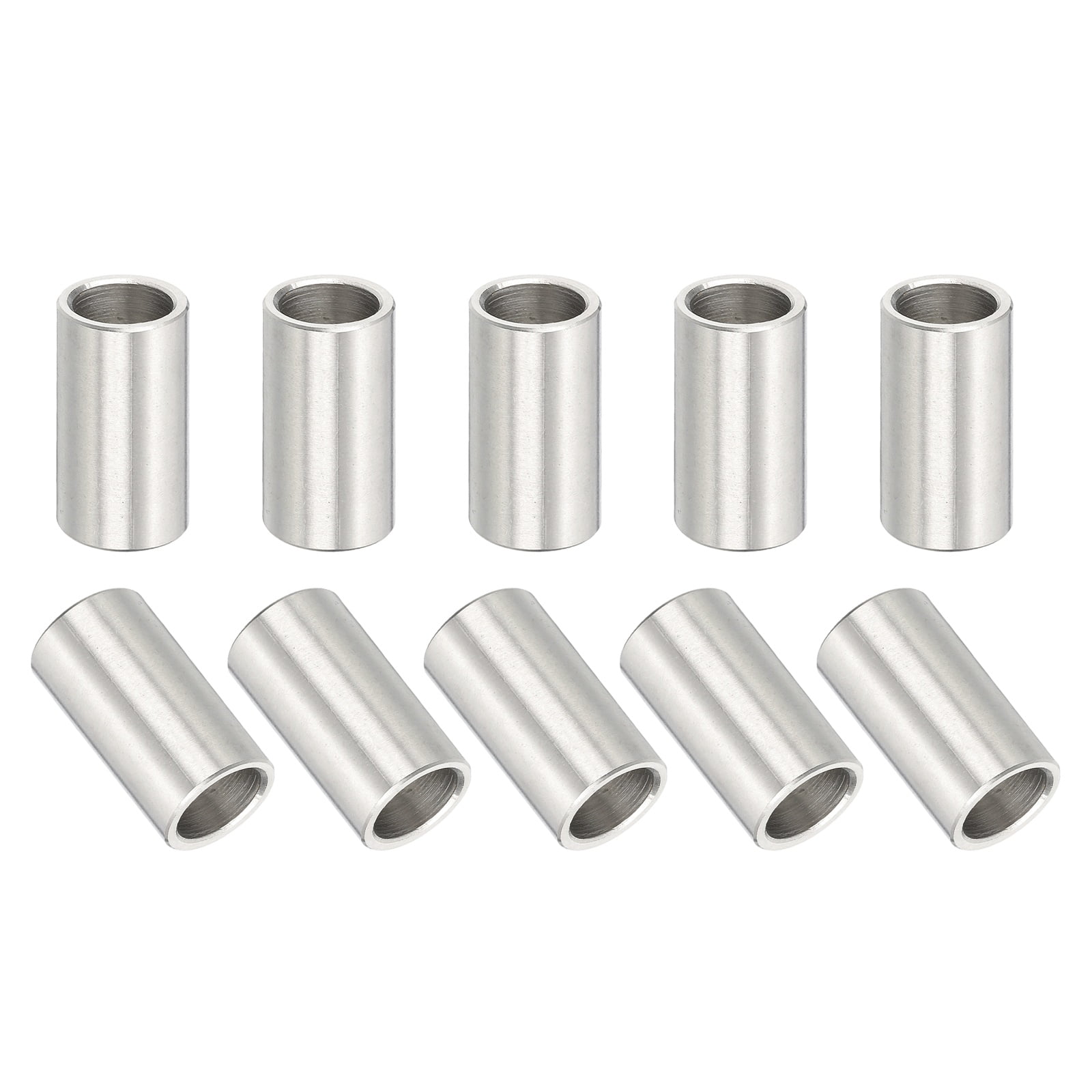 Uxcell 304 Stainless Steel Spacer, Round Metal Spacer Unthreaded Screw ...
