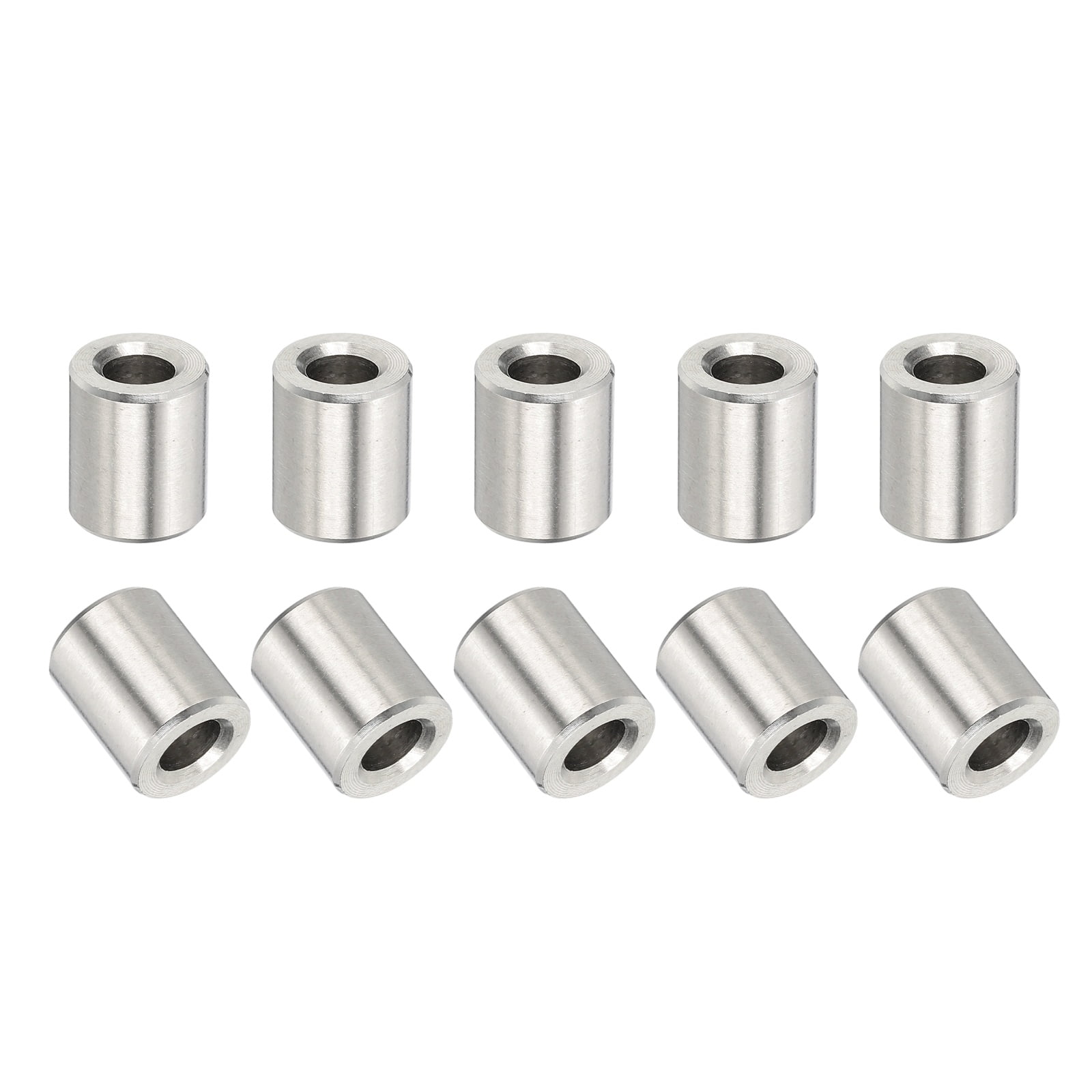 Uxcell 304 Stainless Steel Spacer, Round Metal Spacer Unthreaded Screw ...