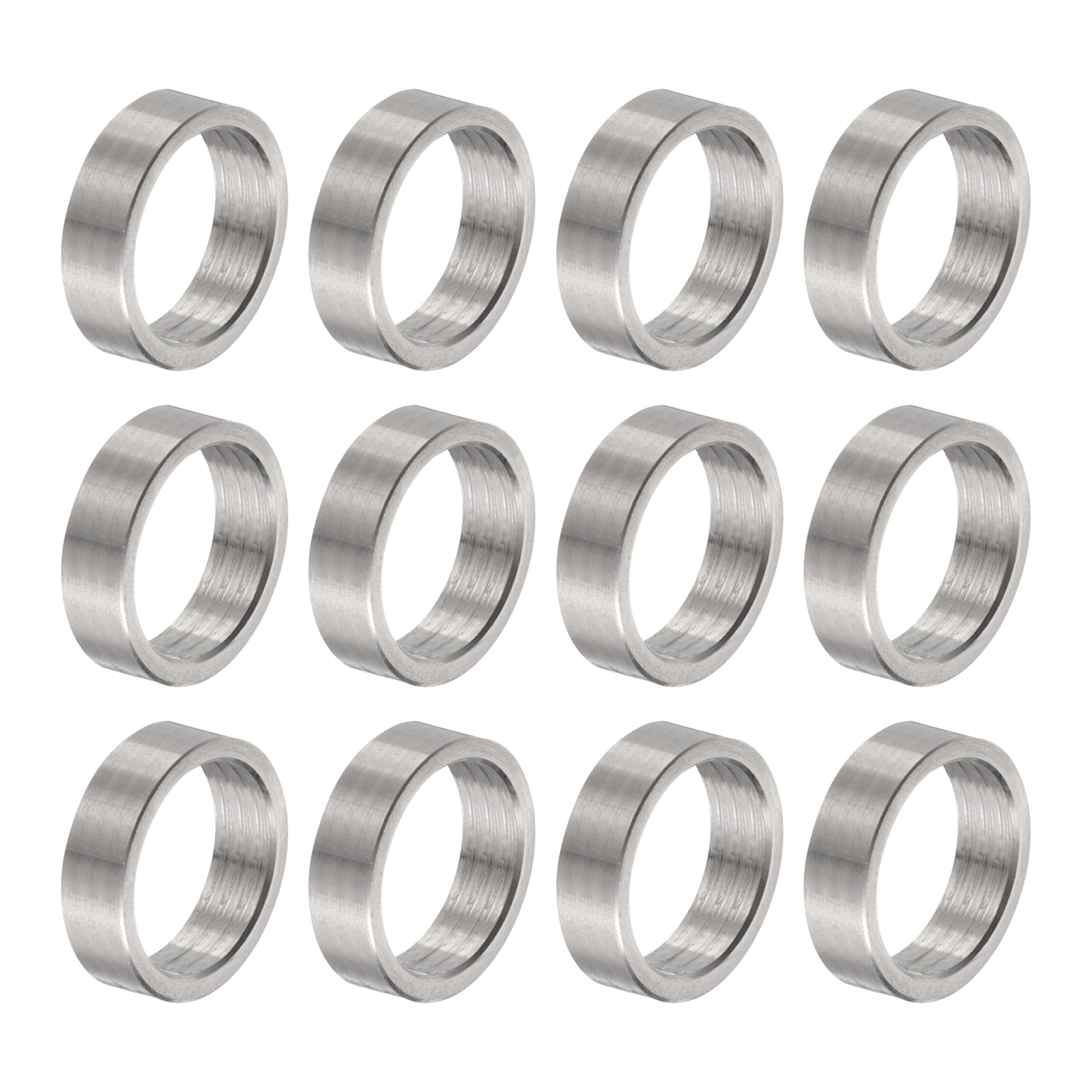 Uxcell 304 Stainless Steel Spacer Screw Bushing Plain Finish Round ...