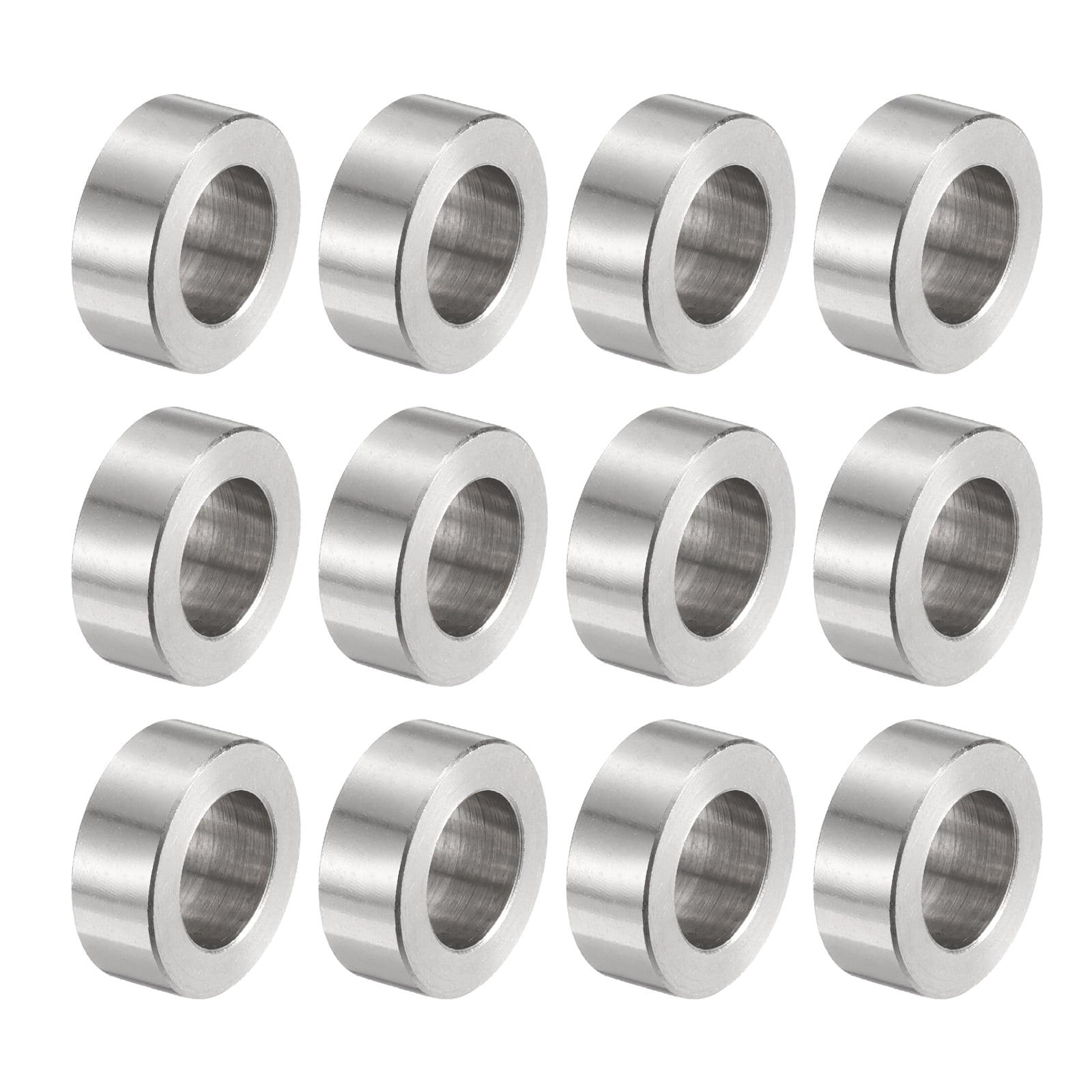 Uxcell 304 Stainless Steel Spacer Screw Bushing Plain Finish Round ...
