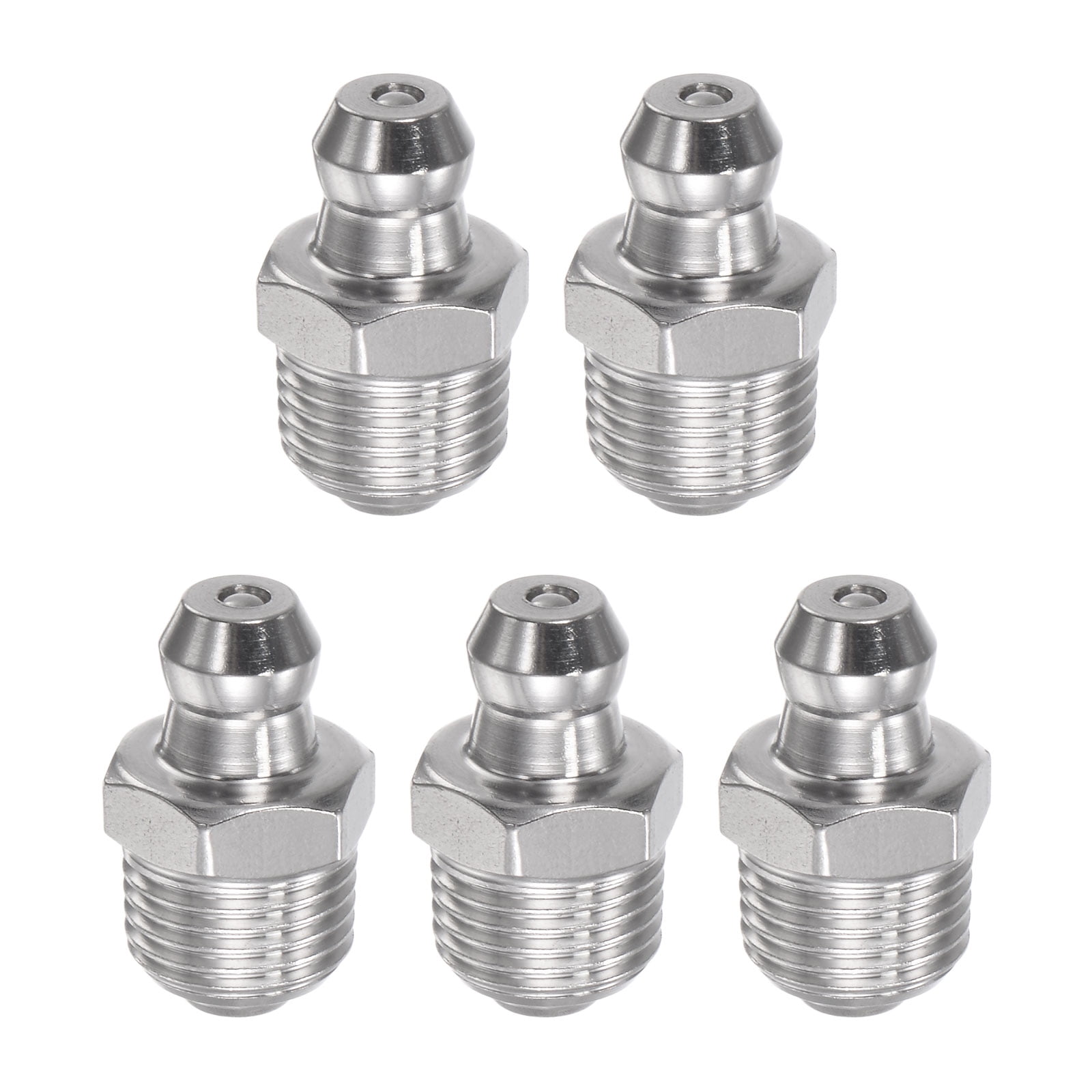 Uxcell 304 Stainless Steel Straight Hydraulic Grease Fitting 1/8-28inch ...